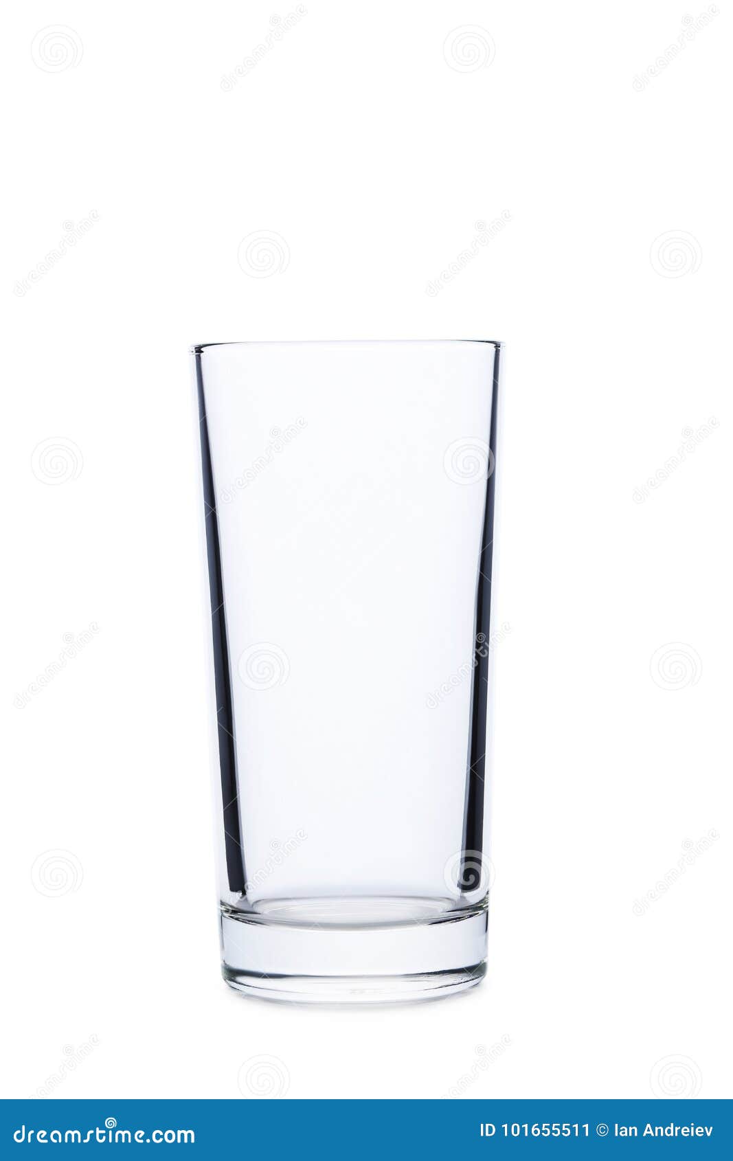 Leeg glas stock afbeelding. Image of restaurant, enkelvoudig - 101655511