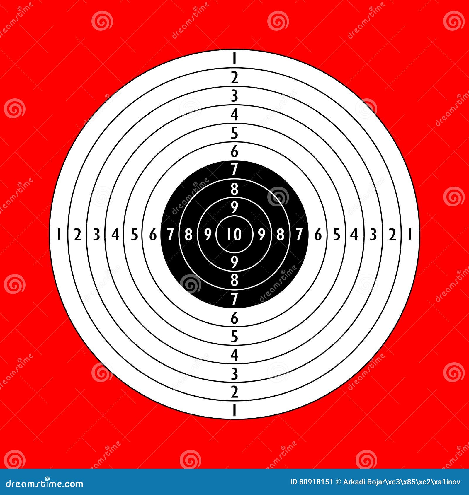 Leeg het schieten doel vector illustratie. Illustration of ontruim ...