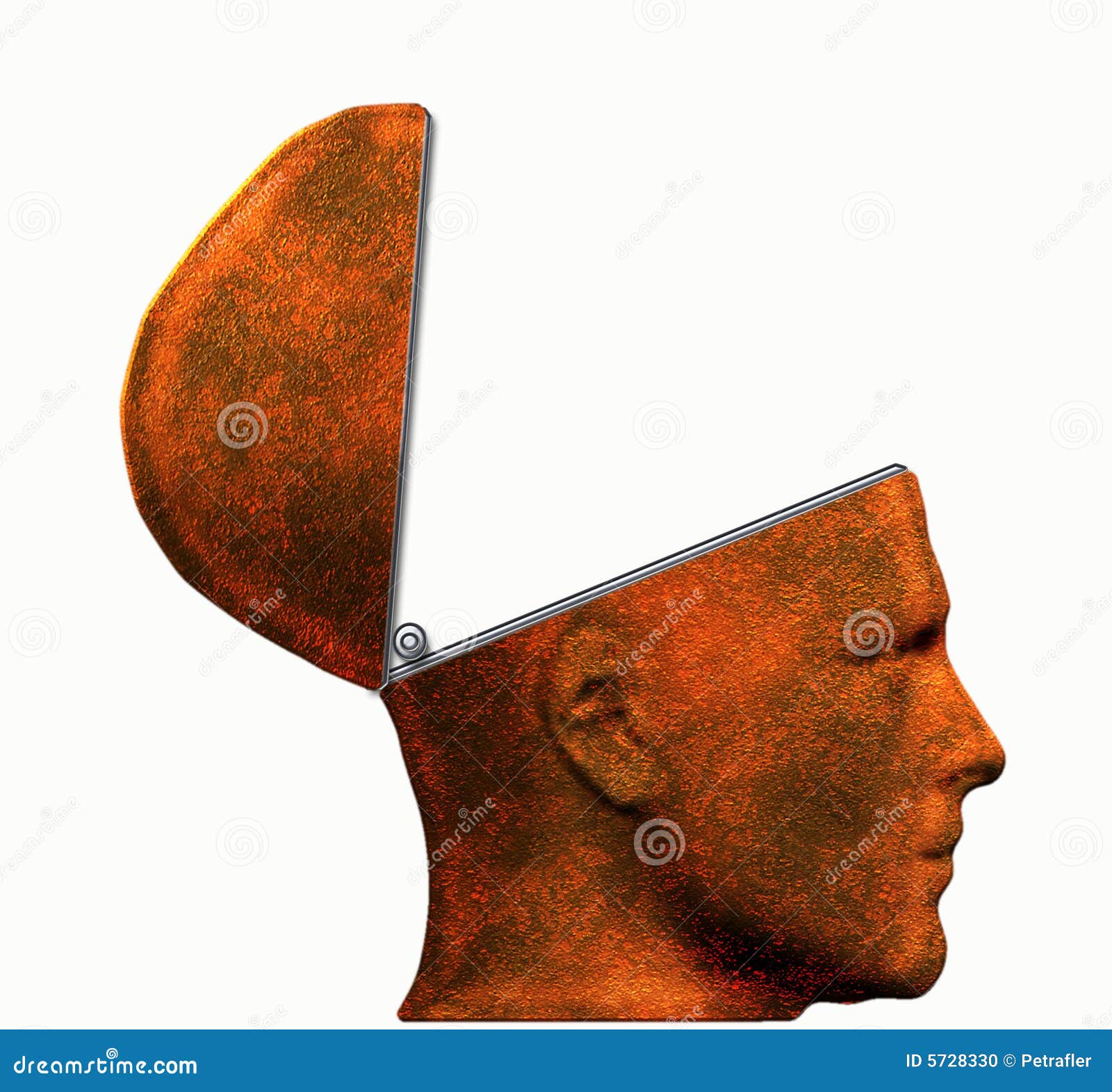 Leeg Hoofd stock illustratie. Illustration of gegevensverwerking - 5728330