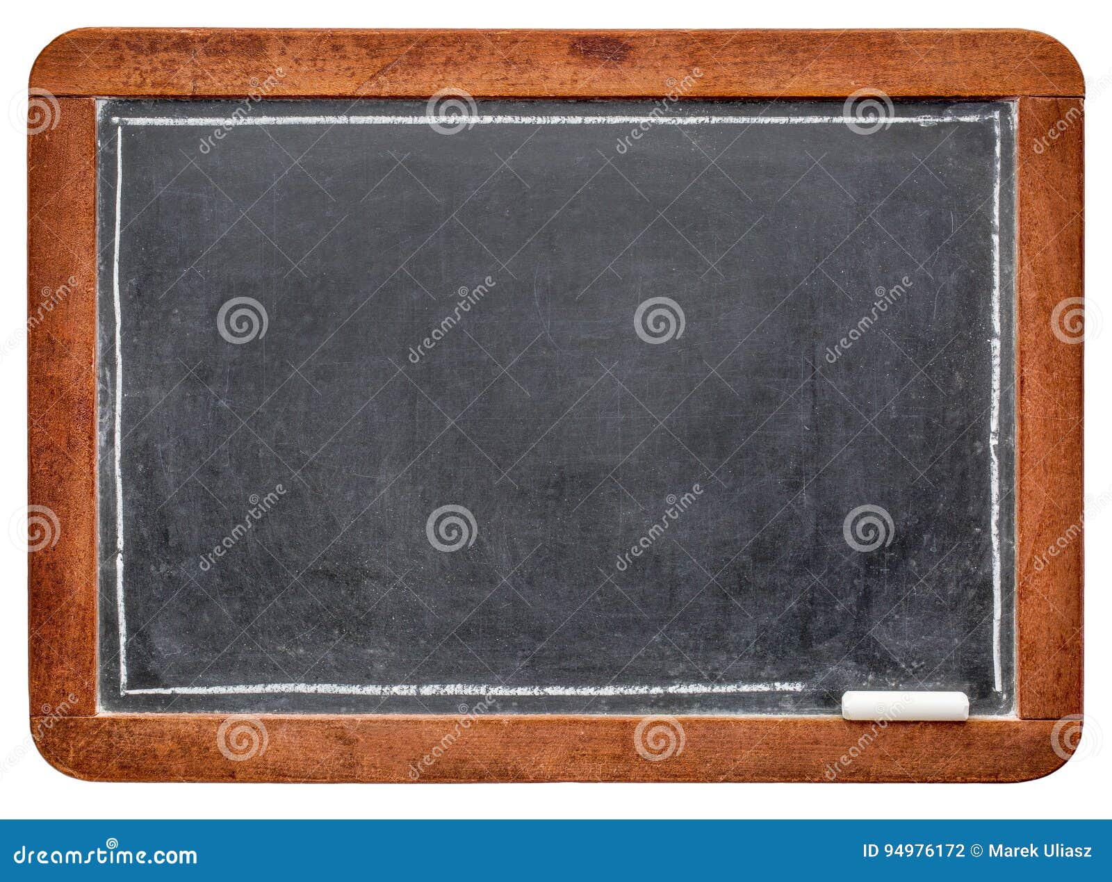 Leeg leibord met krijt stock foto. Image of textuur, retro - 94976172