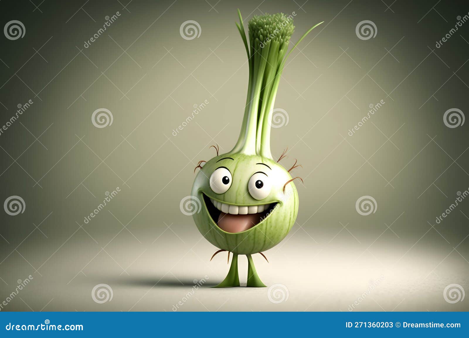 Leek cartoon character. stock illustration. Illustration of jungle ...