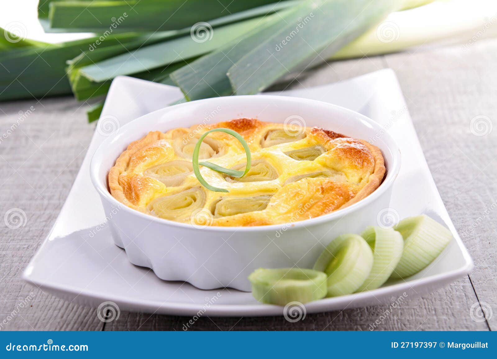 Leek quiche stock image. Image of lunch, meal, gourmet - 27197397