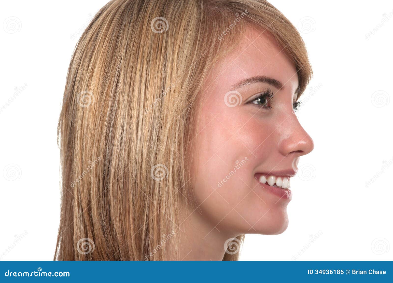 Leende arkivfoto. Bild av framsida, kvinnlig, lycka, tänder - 34936186