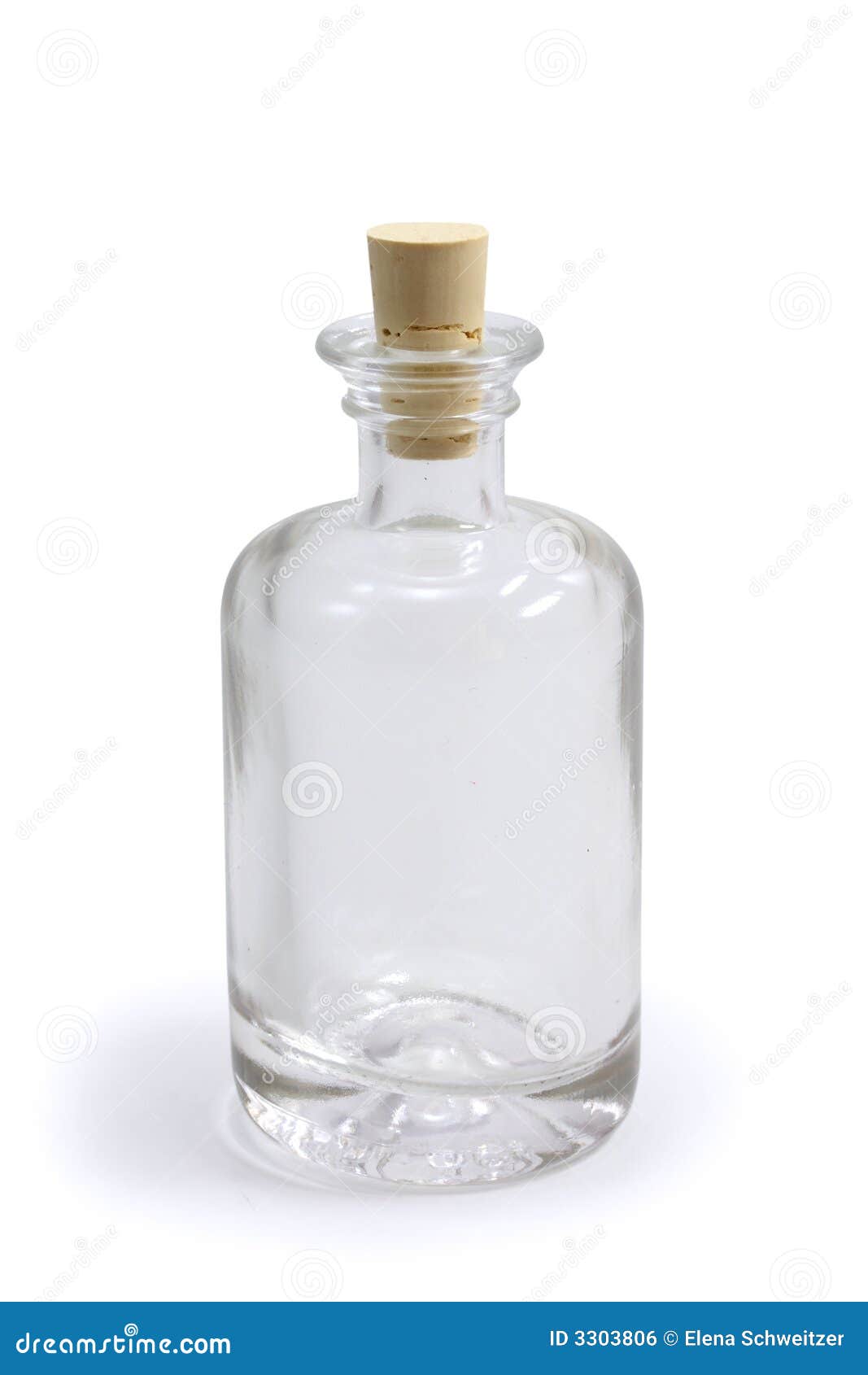 Leere Flasche stockfoto. Bild von apotheke, nachricht - 3303806