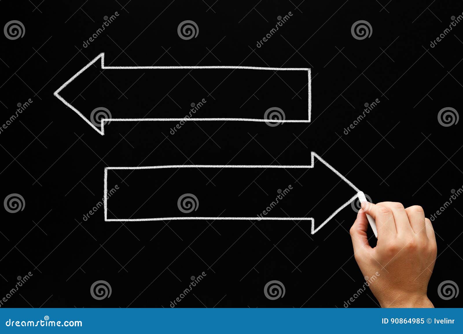 Leere Pfeil-Konzept-Tafel stock abbildung. Illustration von vorstand ...