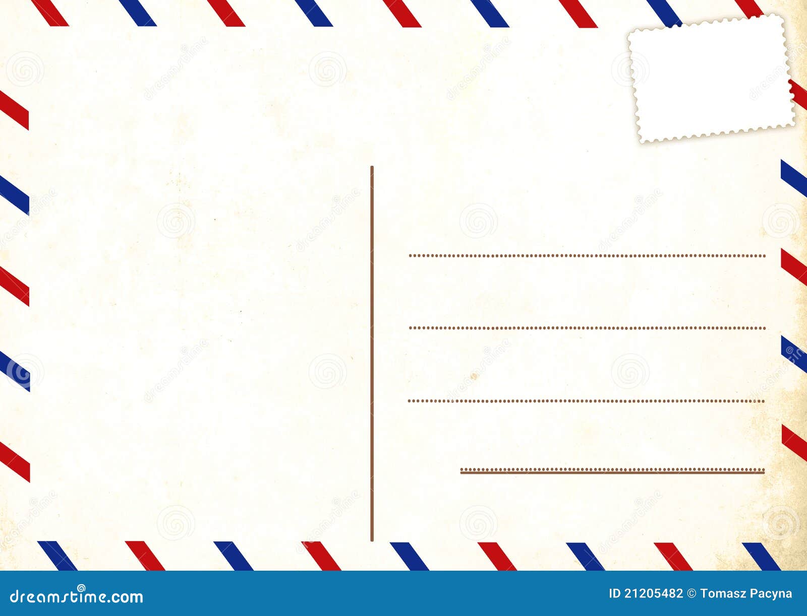 Leere Postkarte stock abbildung. Illustration von gesendet - 21205482