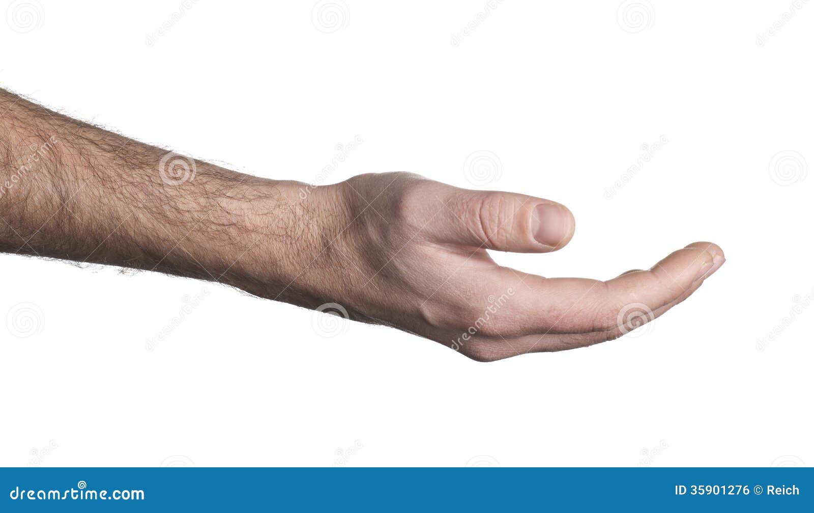 Leeren Sie offene Hand stockfoto. Bild von leute, einladung - 35901276