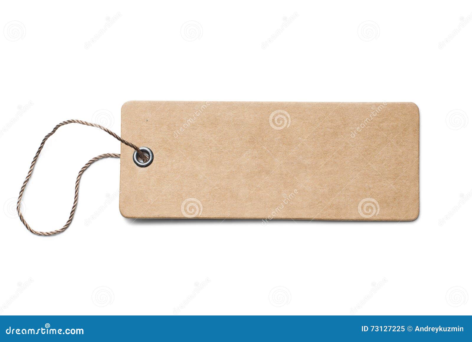 Leerer Brauner Papp-Preis Oder -aufkleber Mit Dem Thread Lokalisiert ...