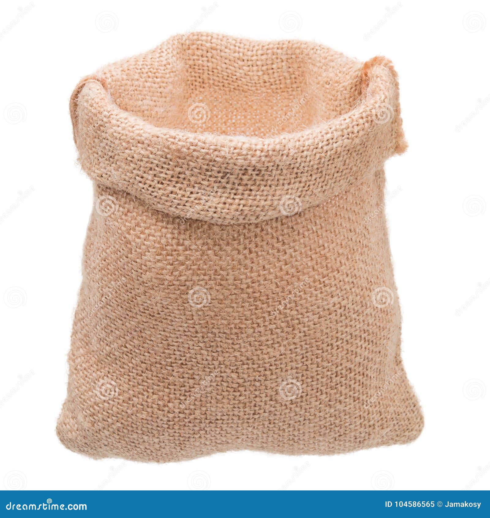 Leerer Leinensack an Lokalisiert Stockbild - Bild von nahaufnahme ...