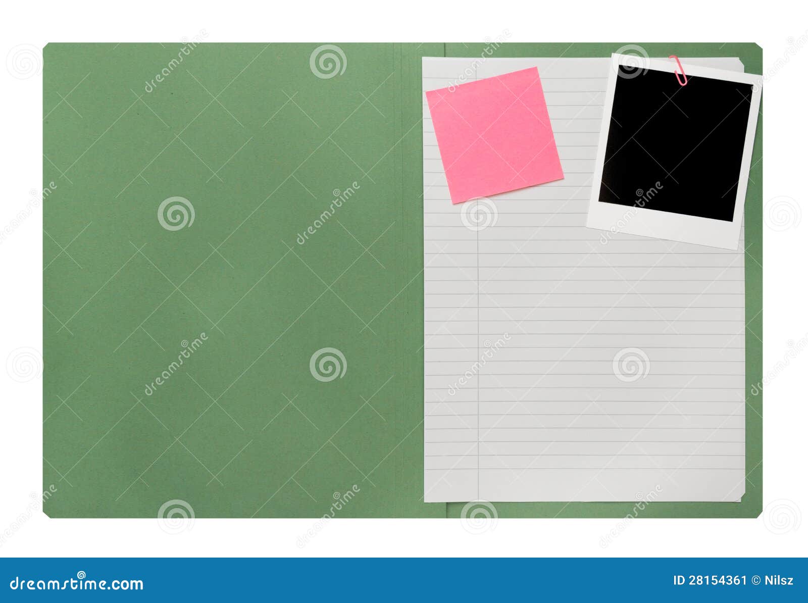 Leerer Ordner Der Offenen Datei Stockbild - Bild von informationen ...