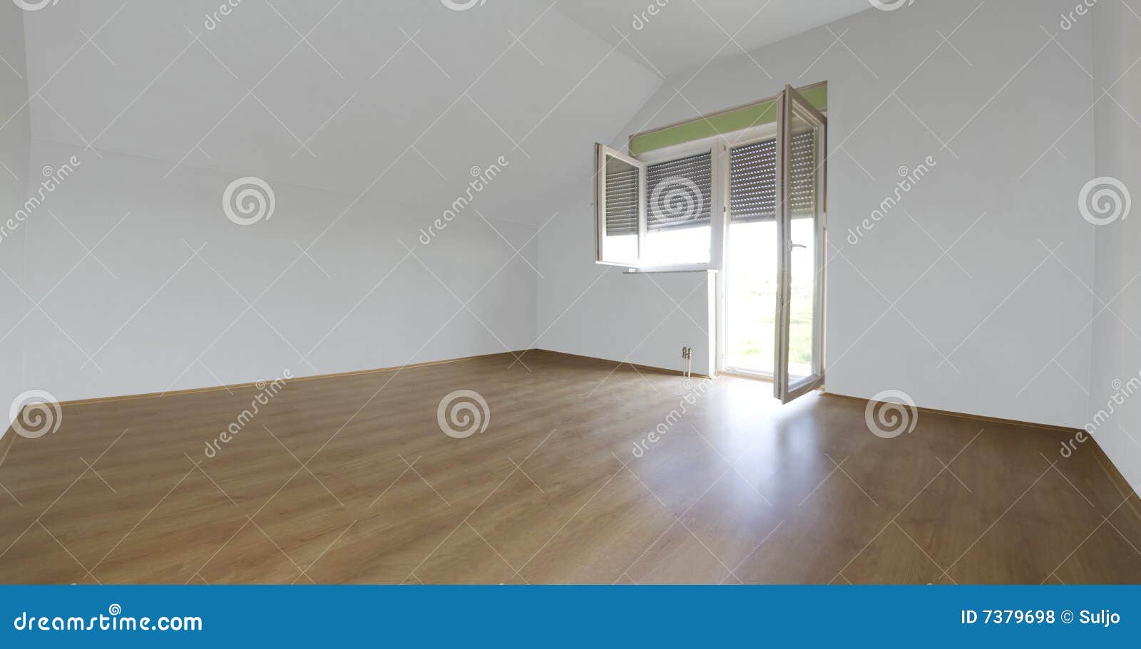 Leerer Raum stockfoto. Bild von fenster, holz, auslegung - 7379698