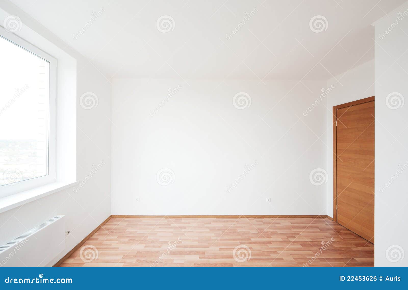 Leerer Raum mit Fenster stockfoto. Bild von einfachheit - 22453626