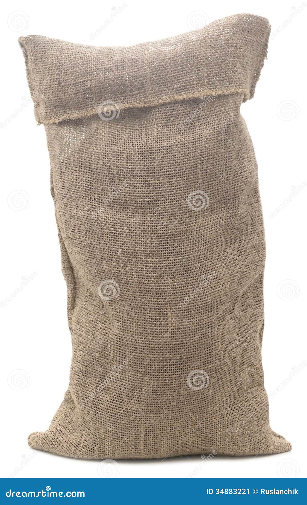 Leerer Sack stockbild. Bild von gemasert, beutel, gewebe - 34883221