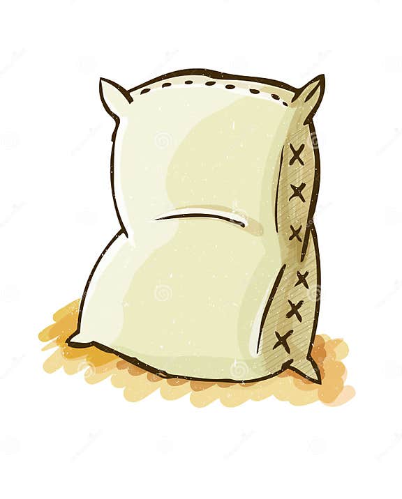 Leerer Sack in Der Wasser-Farbart Vektor Abbildung - Illustration von ...