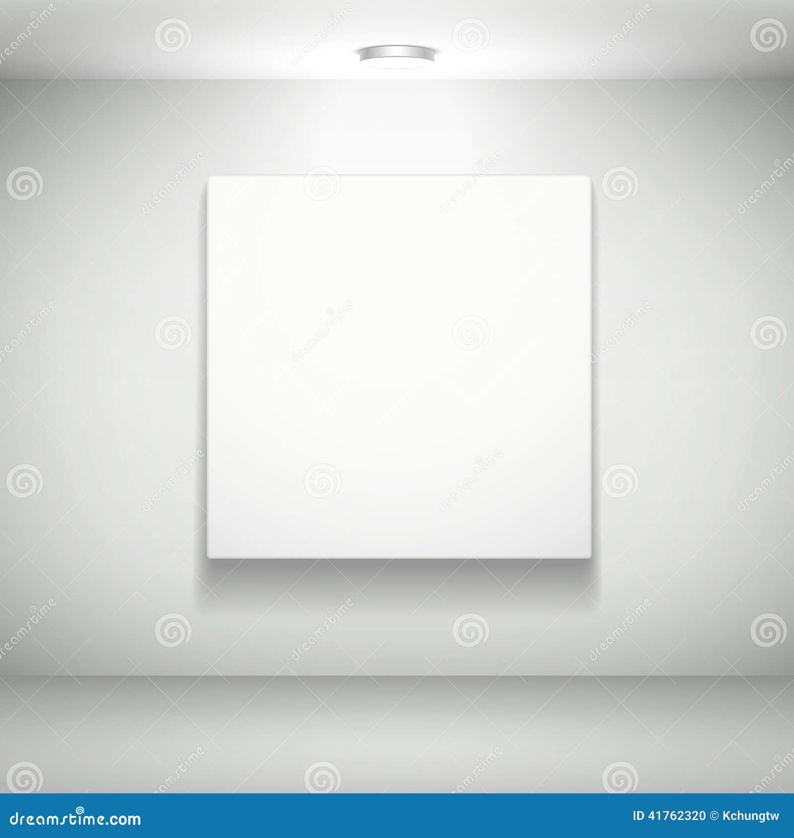 Leeres Weißes Bild Auf Weißer Wand Vektor Abbildung - Illustration von ...