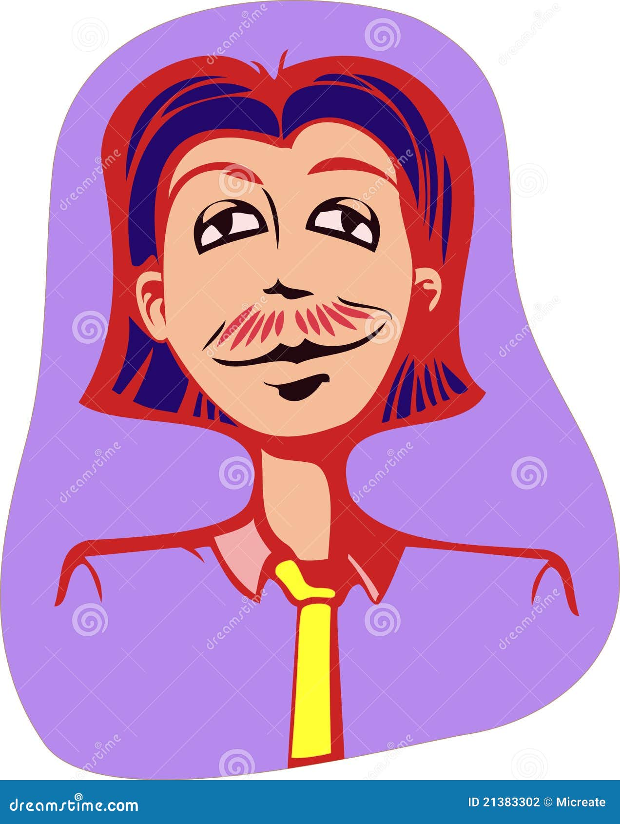 A leering man. stock vector. Illustration of package - 21383302