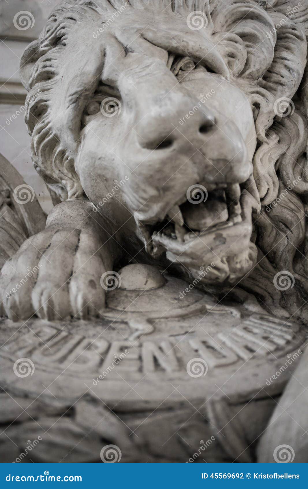 Leeuw Op Ruben Dario-graf, Leon Stock Foto - Image of latijns, centraal ...