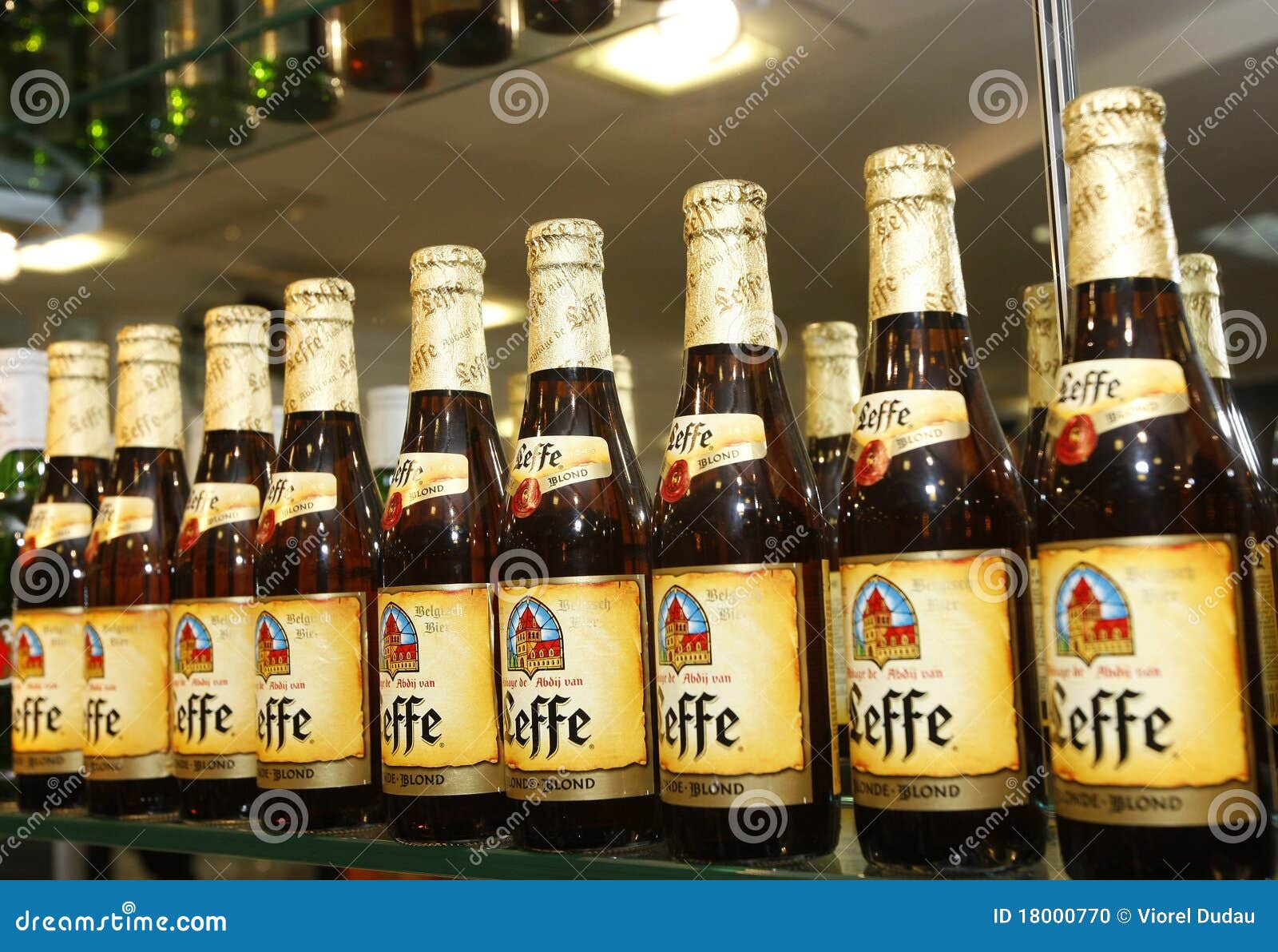 Leffe Beer Bottles at the Bar Editorial Image - Image of cool ...