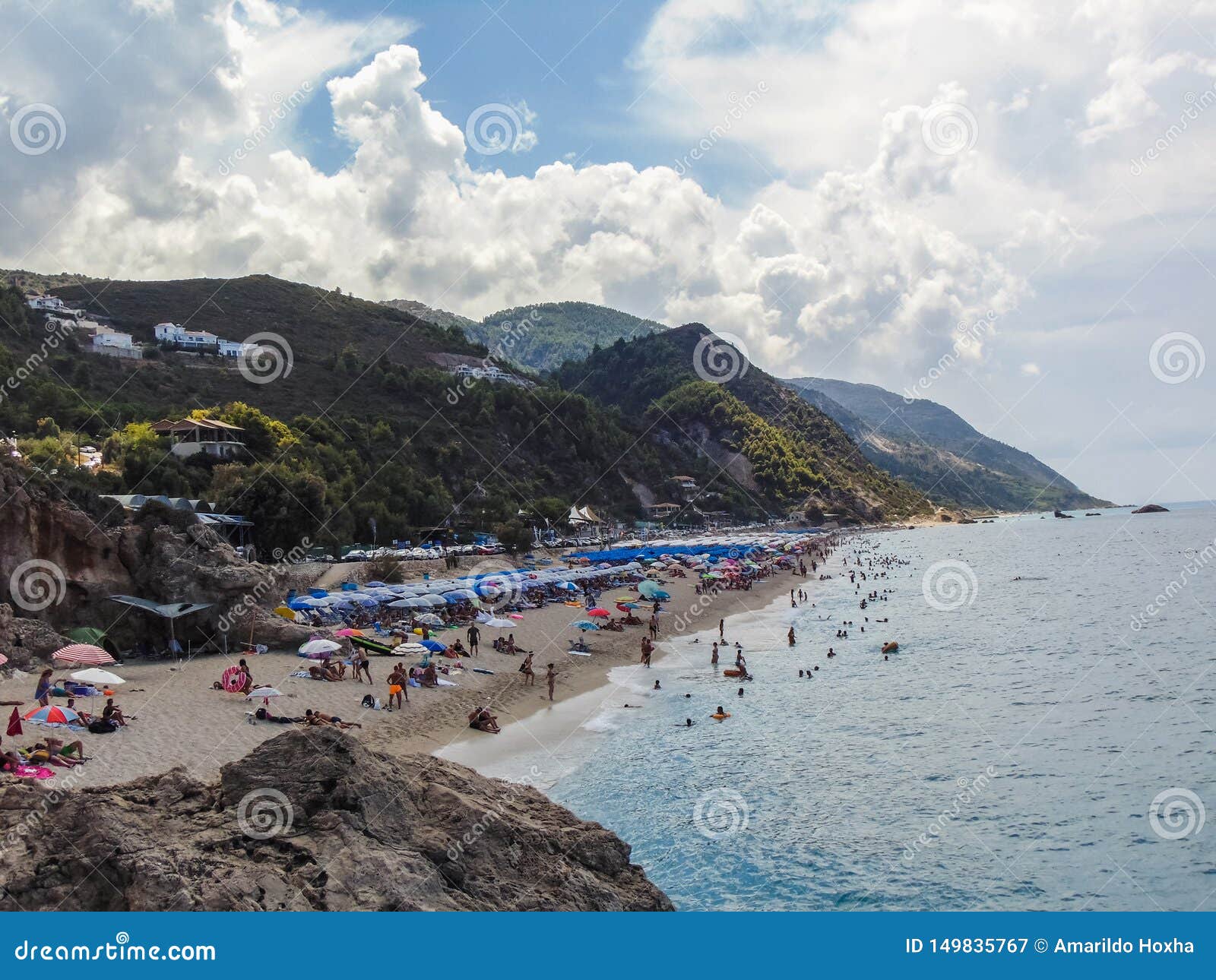 View of Kathisma beach editorial photography. Image of greek - 149835767