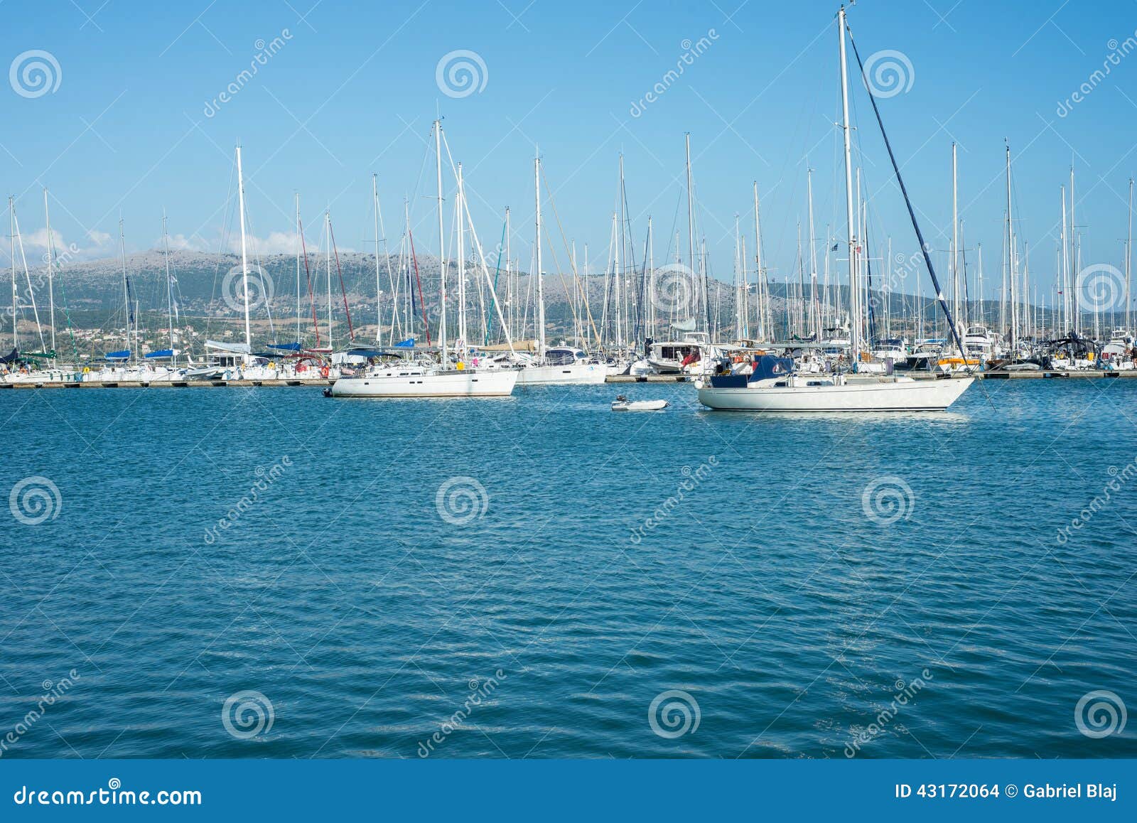 Lefkada port stock photo. Image of outdoor, tourism, marine - 43172064