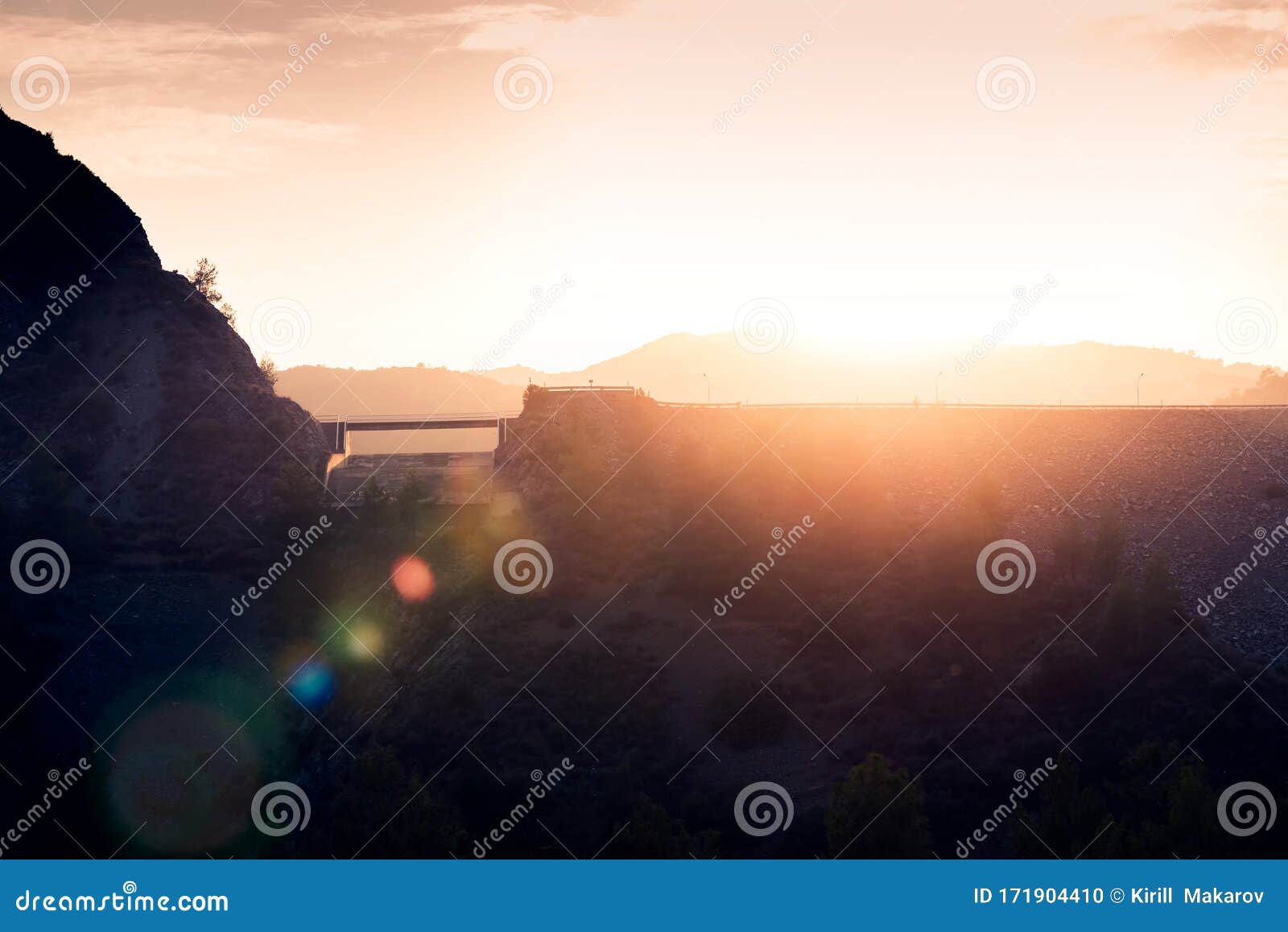 Lefkara Dam in Cyprus at Sunset Stock Photo - Image of cyprus, wild ...