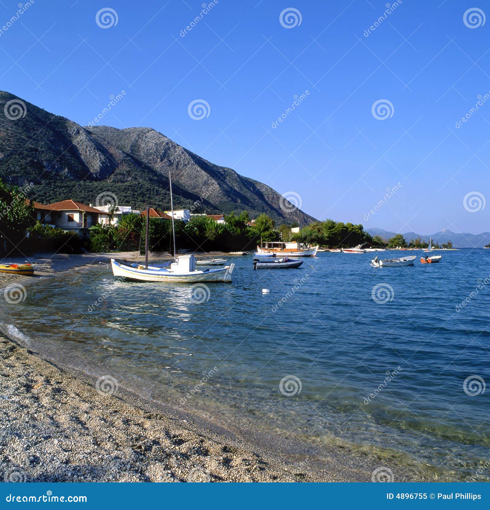 Lefkas stock image. Image of blue, calm, beautiful, water - 4896755