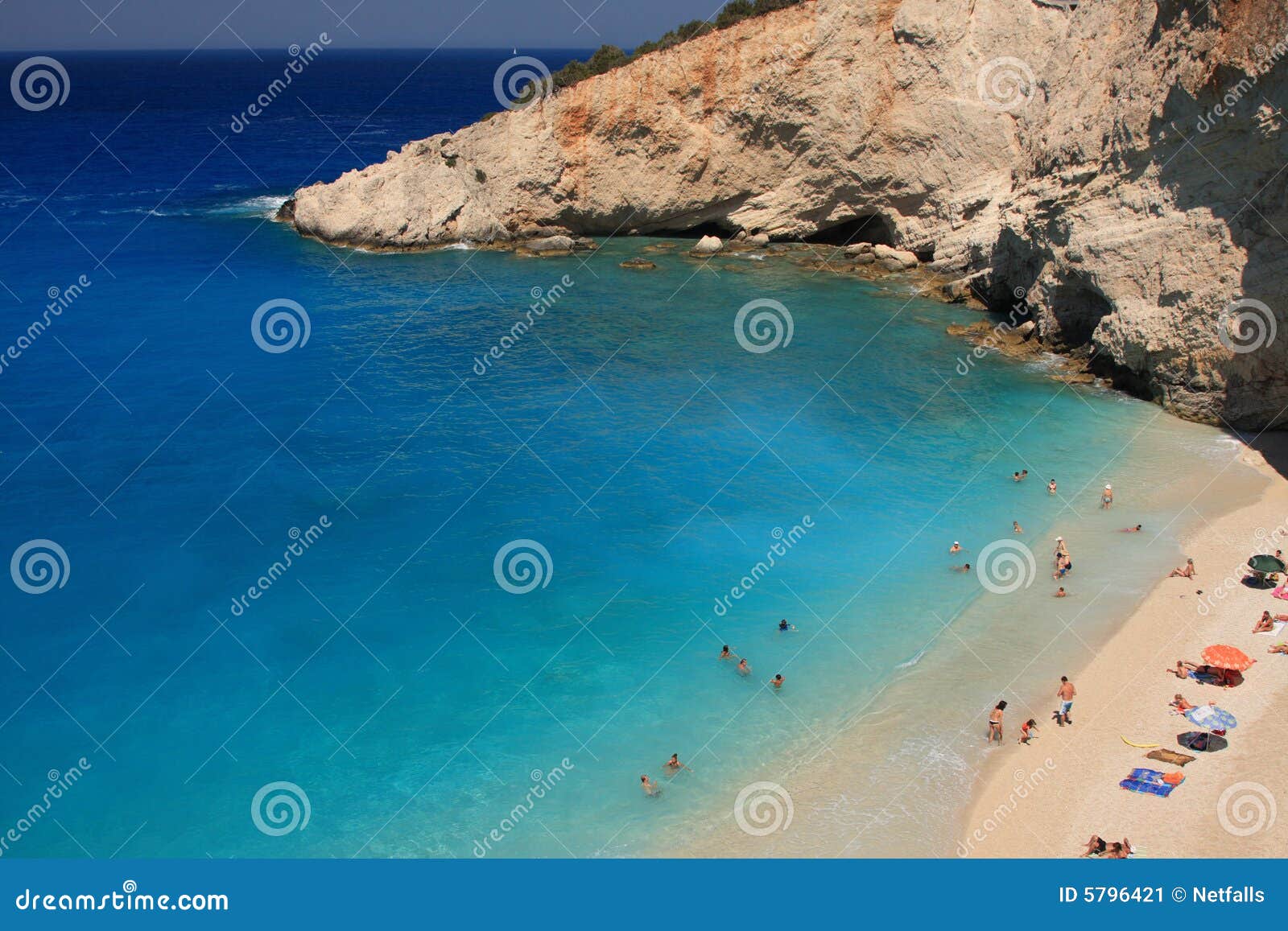 Lefkas Greece stock image. Image of bathe, scene, lagoon - 5796421