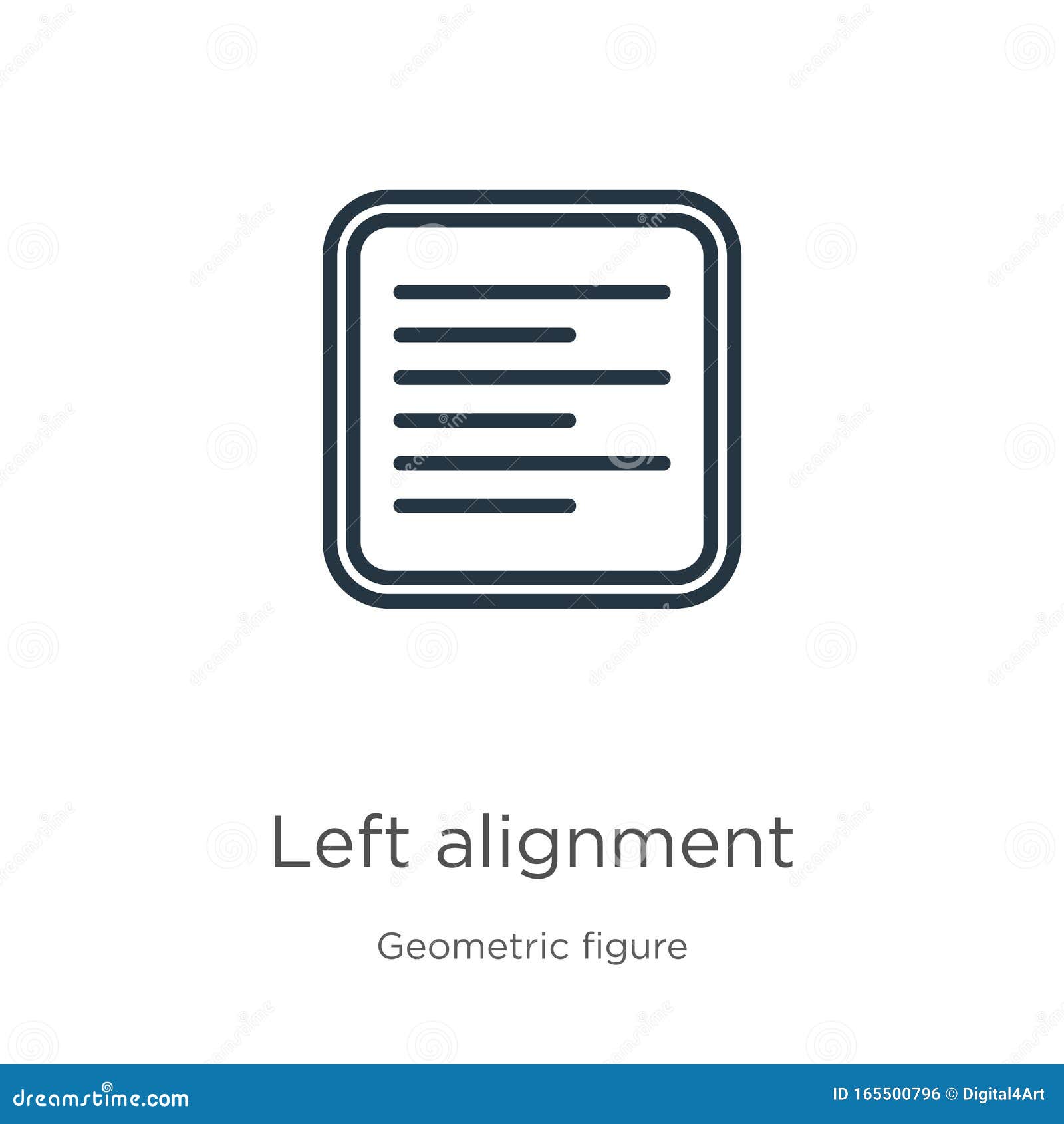 Left Alignment Icon. Thin Linear Left Alignment Outline Icon Isolated ... Left Alignment Icon. Thin Linear Left Alignment Outline Icon Isolated ...