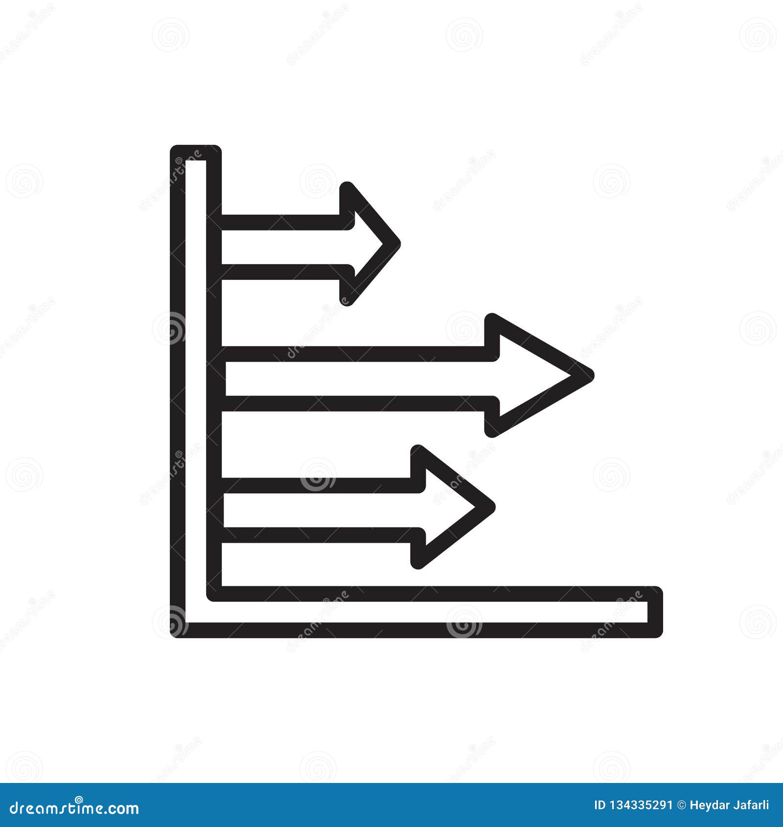 Left Alignment Icon Vector Sign and Symbol Isolated on White Background ...