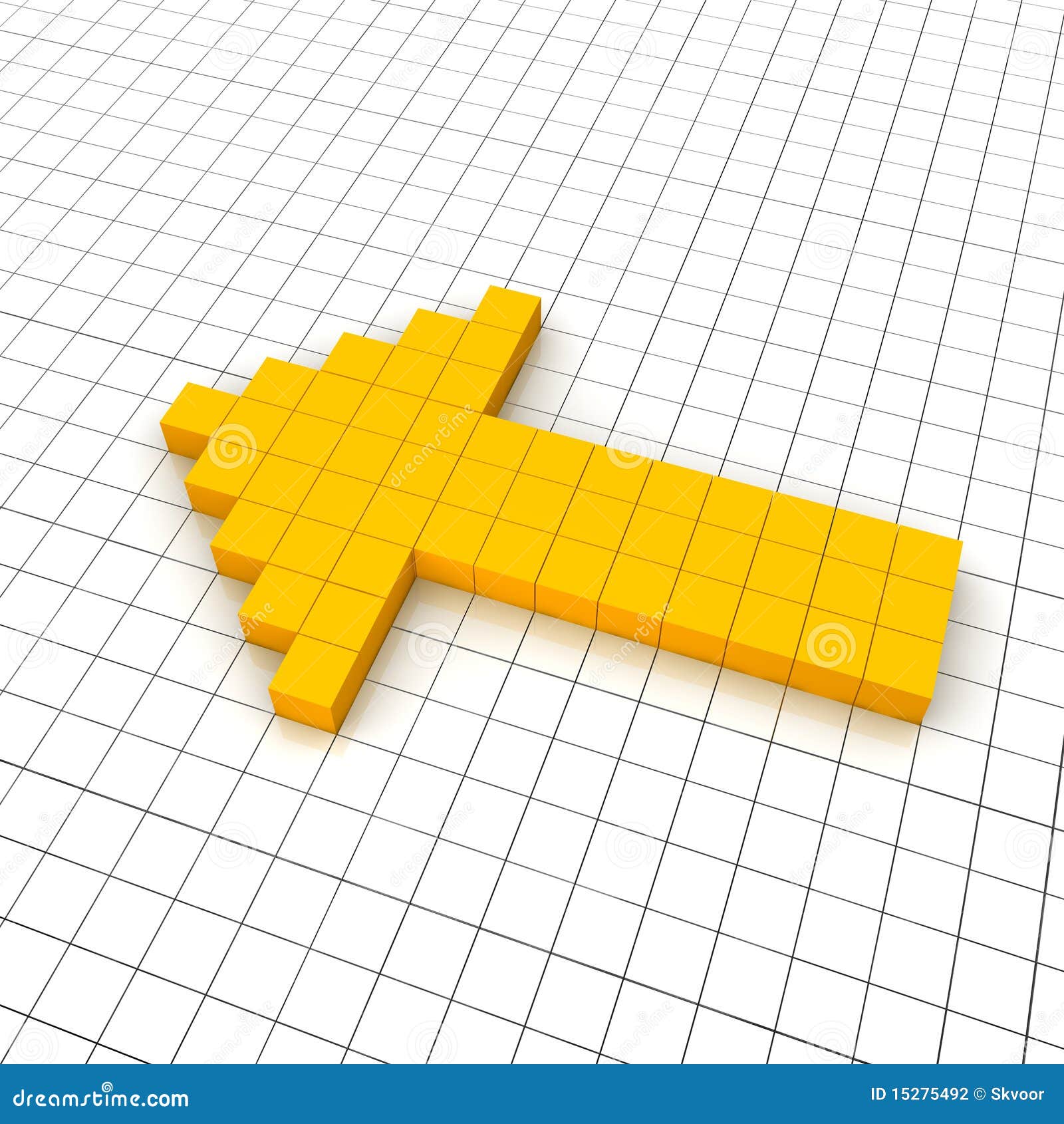 Left arrow 3d icon stock illustration. Illustration of pointer - 15275492