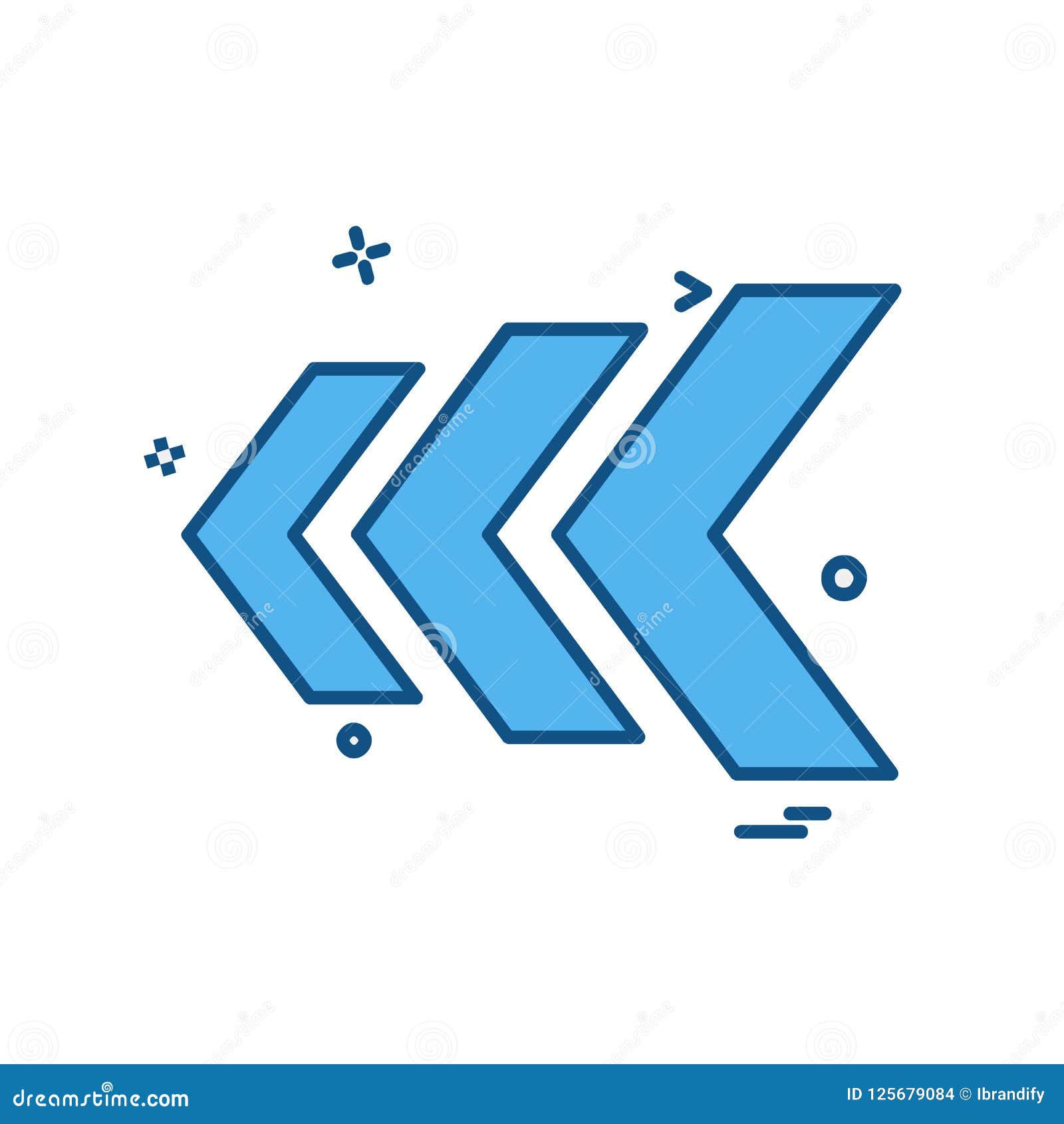 Left Arrow Icon Design Vector Stock Vector - Illustration of black ...