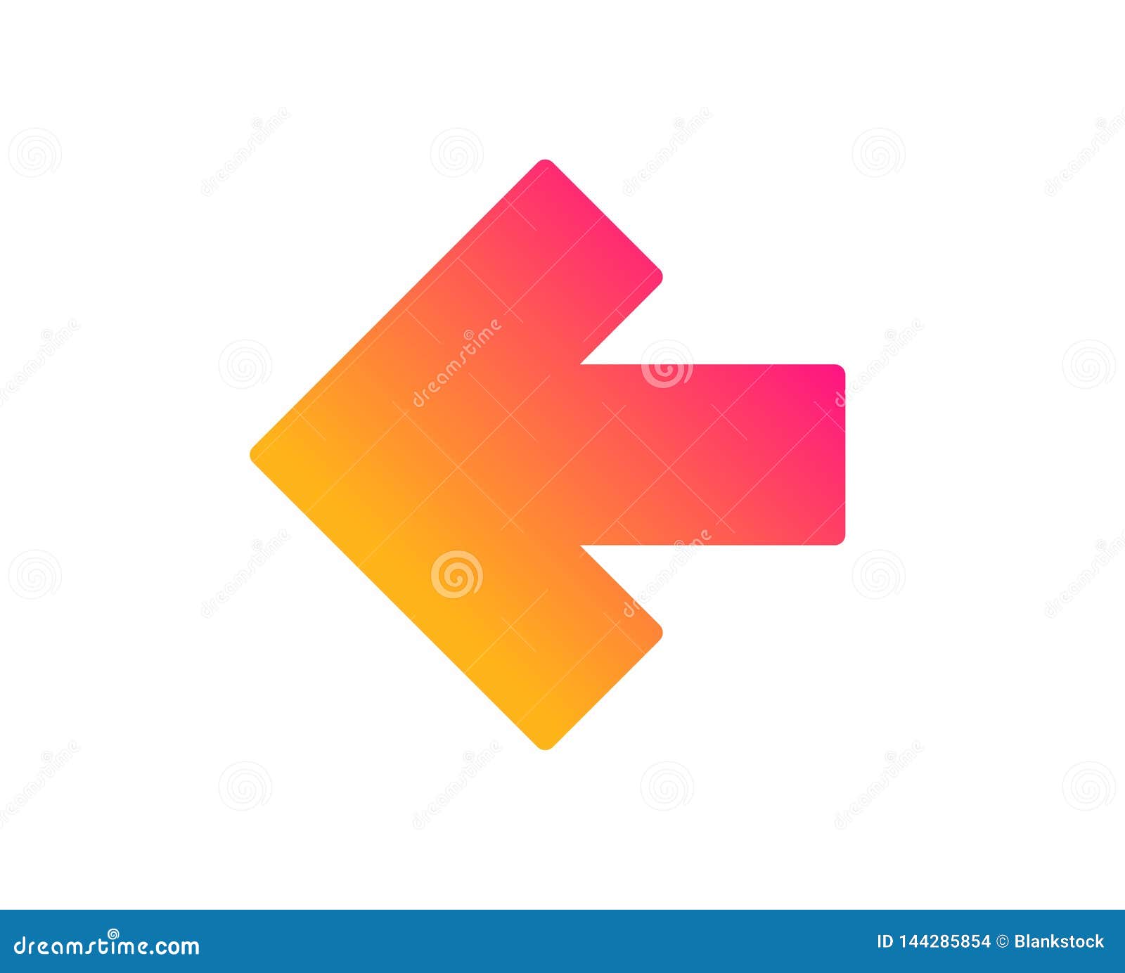 Left Arrow Icon. Direction Arrowhead. Vector Stock Vector ...
