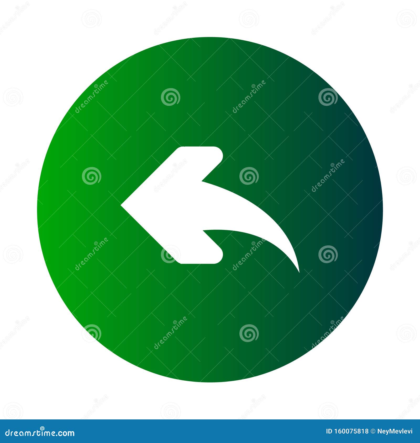 Button or Icon or the Left Arrow Logo V.27 Stock Vector - Illustration ...