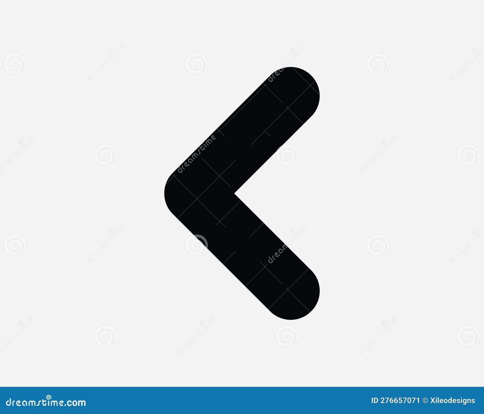 Left Arrow Icon. Previous Back Point Pointer Navigation Direction ...