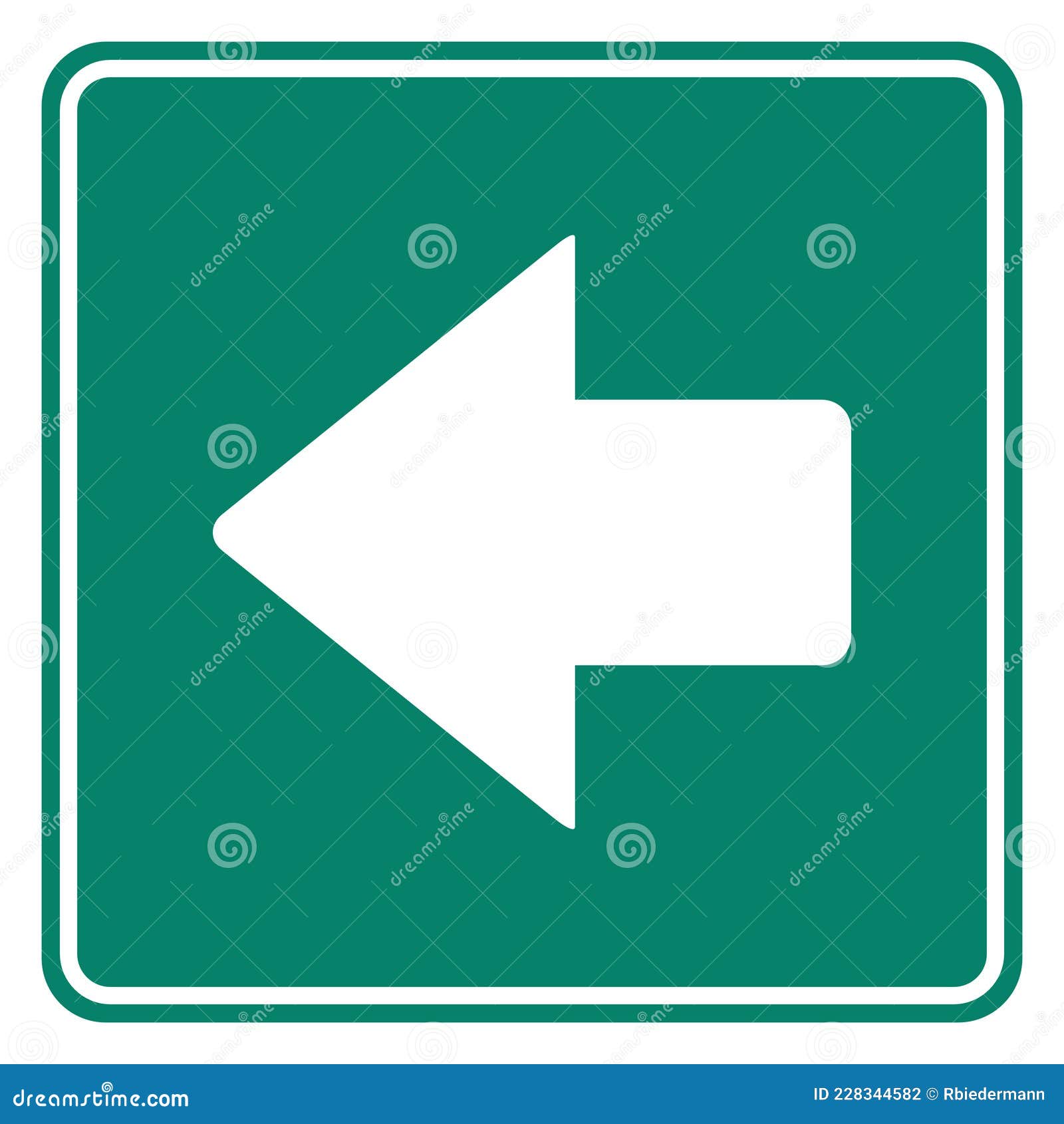 Left arrow and road sign stock vector. Illustration of left - 228344582