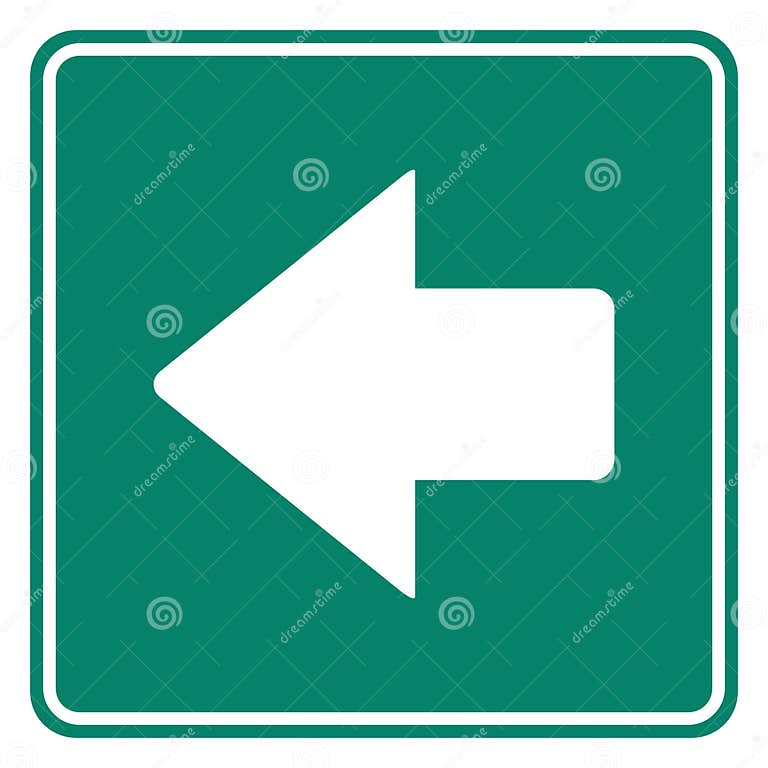 Left arrow and road sign stock vector. Illustration of left - 228344582