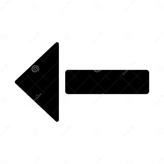 Left arrow sign icon stock vector. Illustration of circle - 224651954