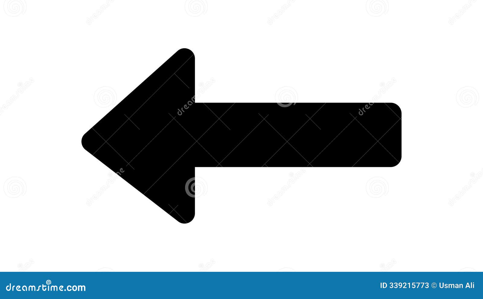 Left arrow symbol stock illustration. Illustration of previous - 339215773