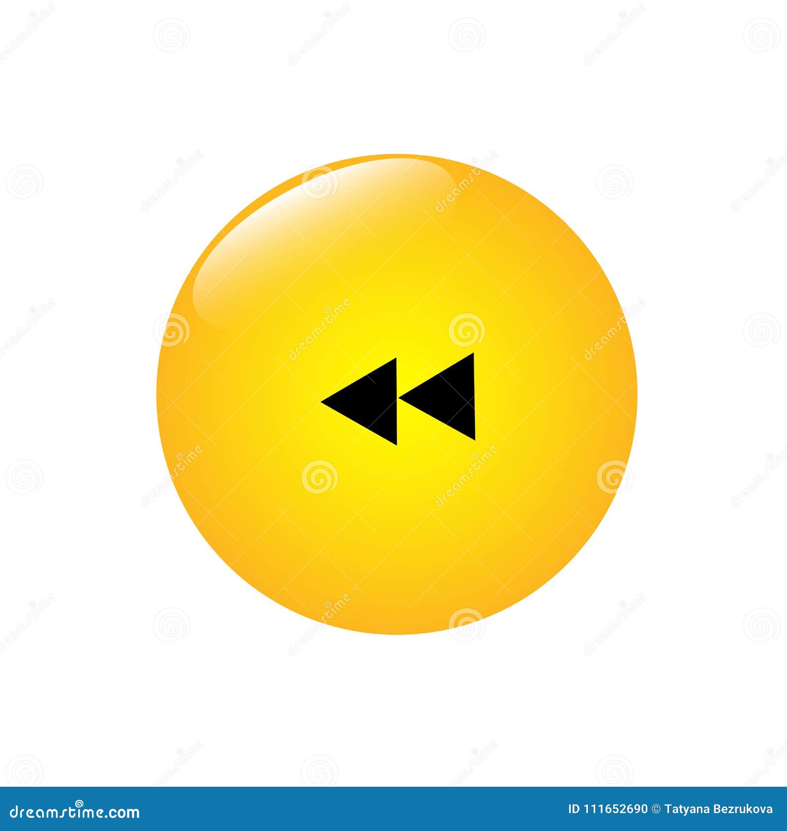 Left Arrows on the Round Bulk Button. Stock Illustration - Illustration ...