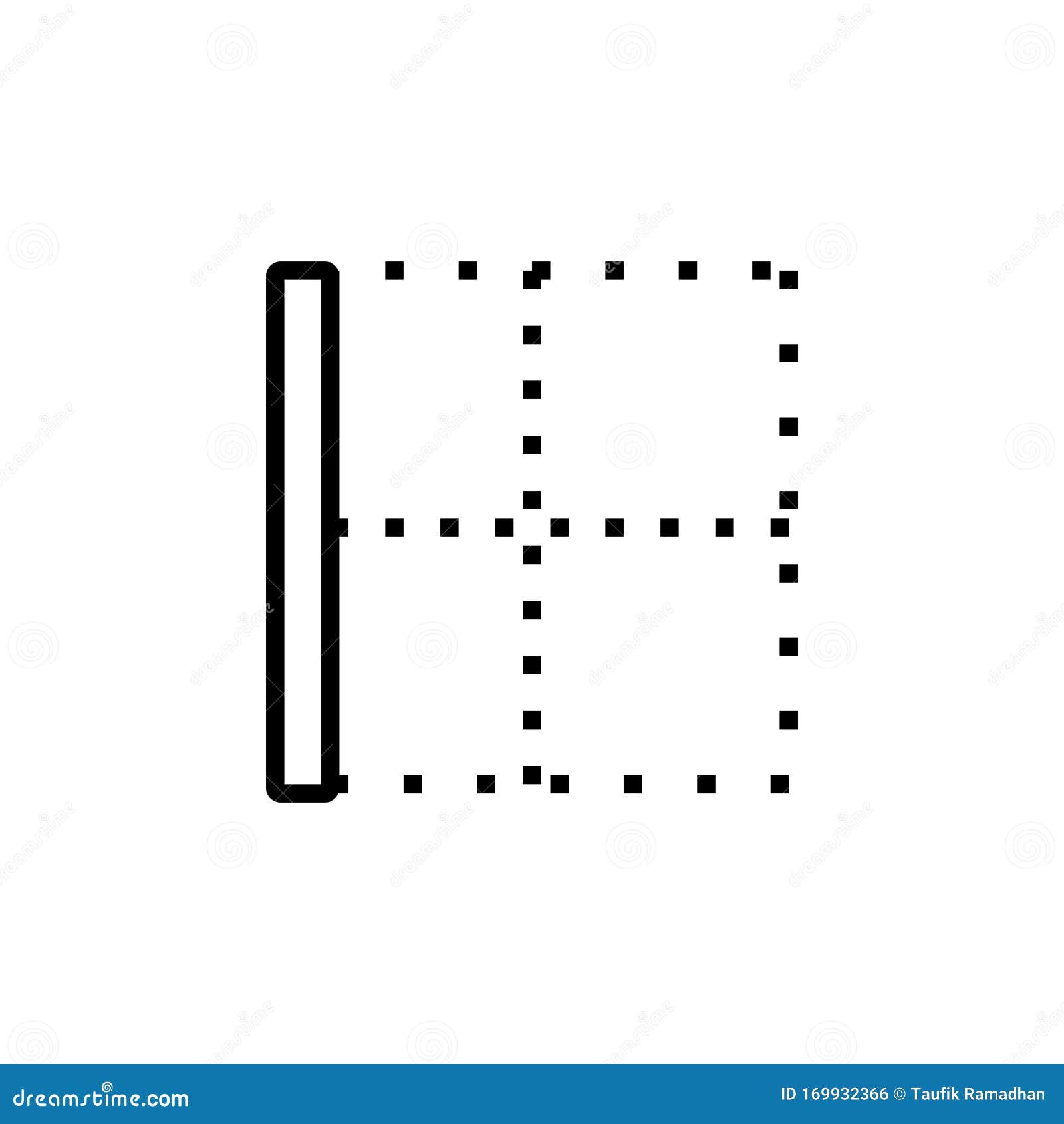 Left Border Icon Design Line Style. Perfect for Application, Web, Logo ...