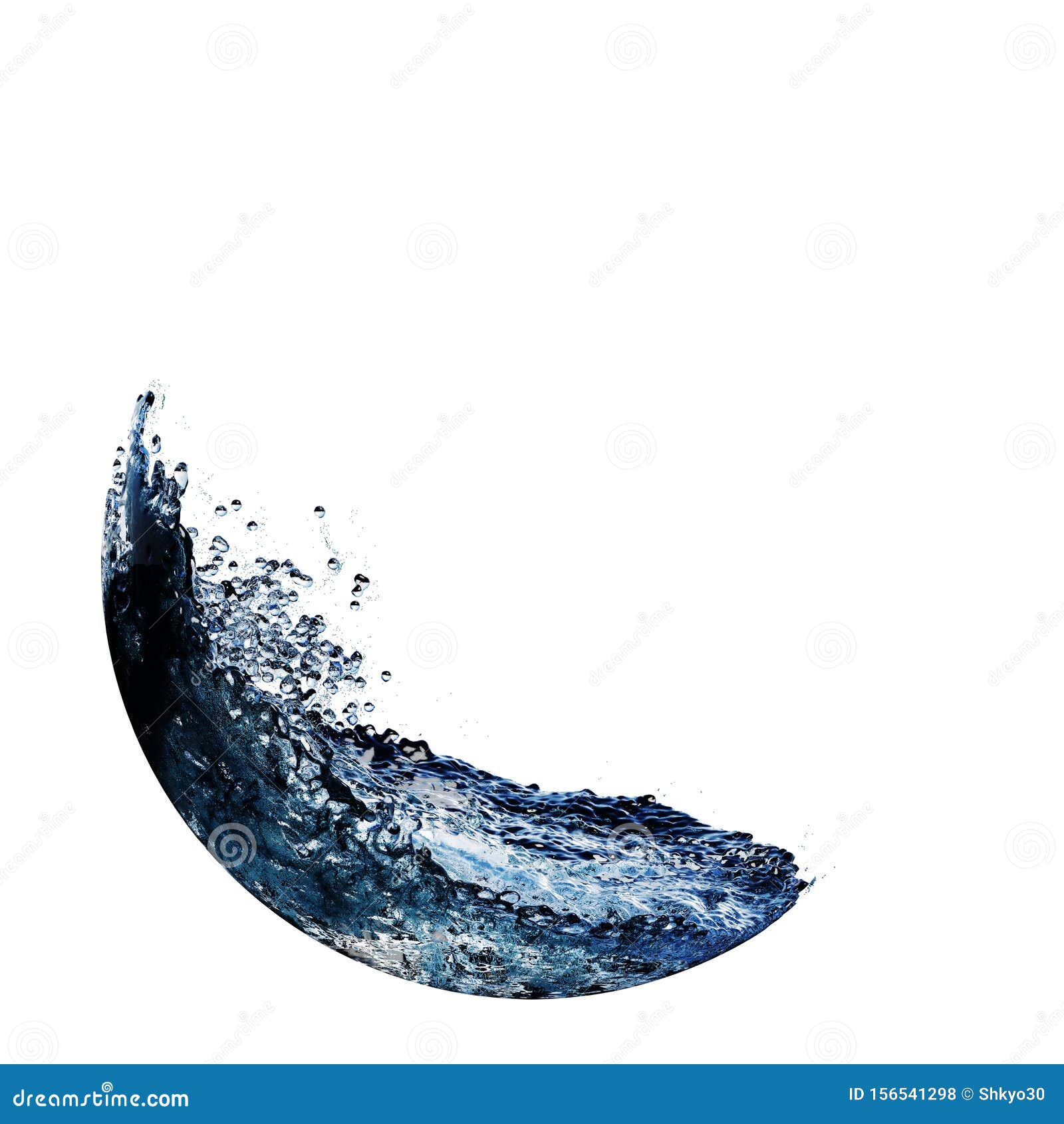 Left Bottom Wave with Uneven Surface in a Large Liquid Ball Stock ...