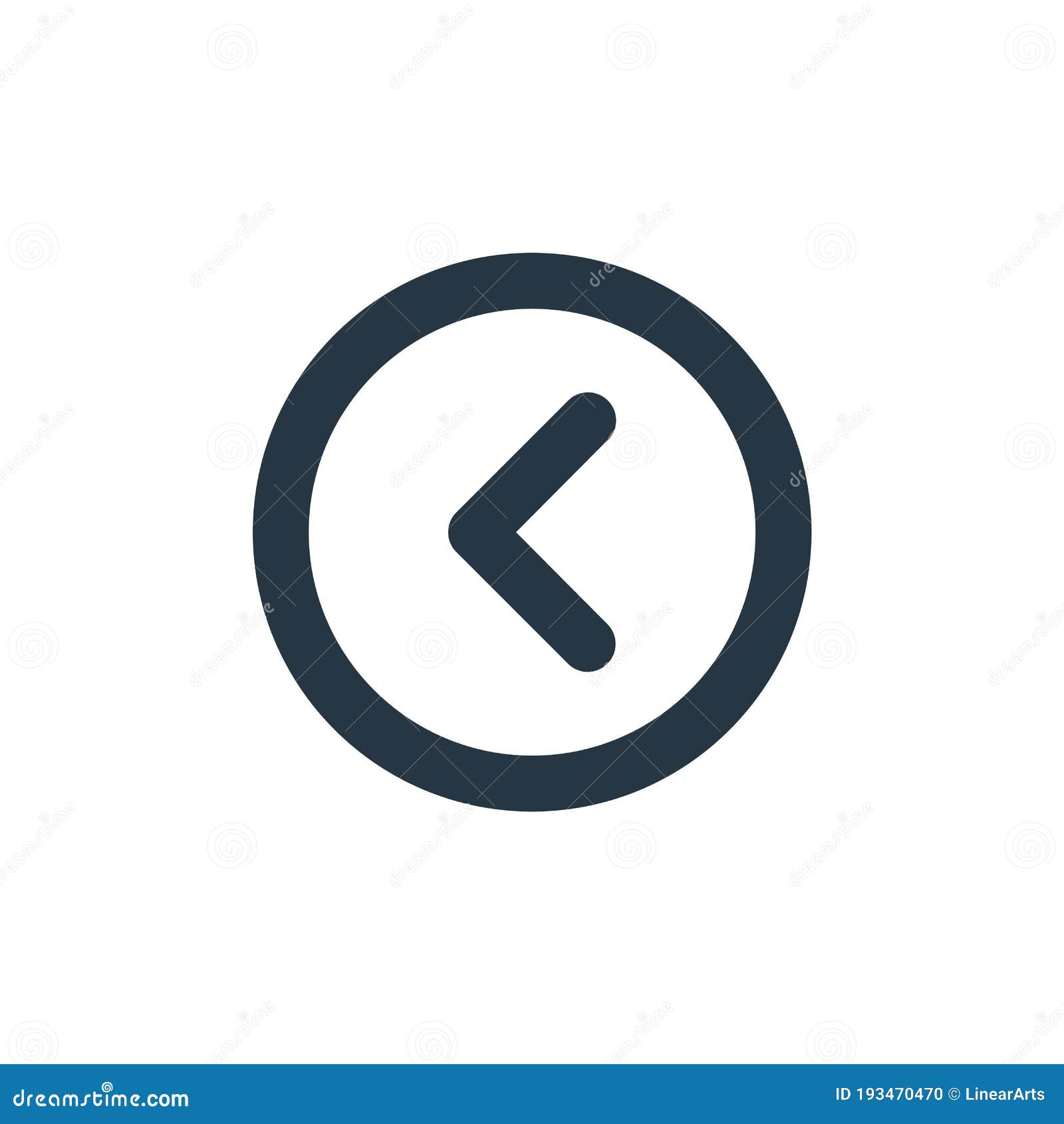 Left Chevron Icon Vector From Essentials Ui Concept. Thin Line ...