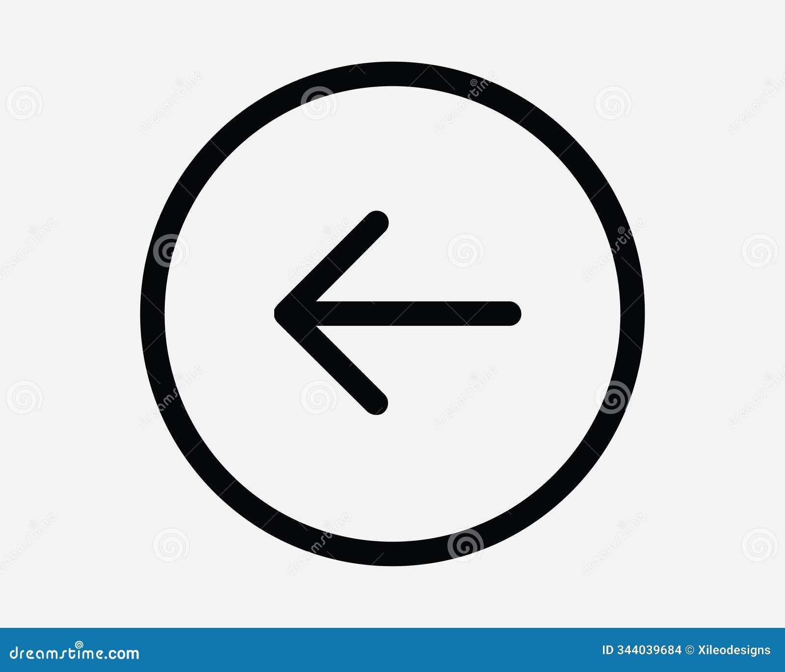 Left Circle Arrow Point Arrowhead Pointing Pointer Round Circular Button Side beside Next before ...