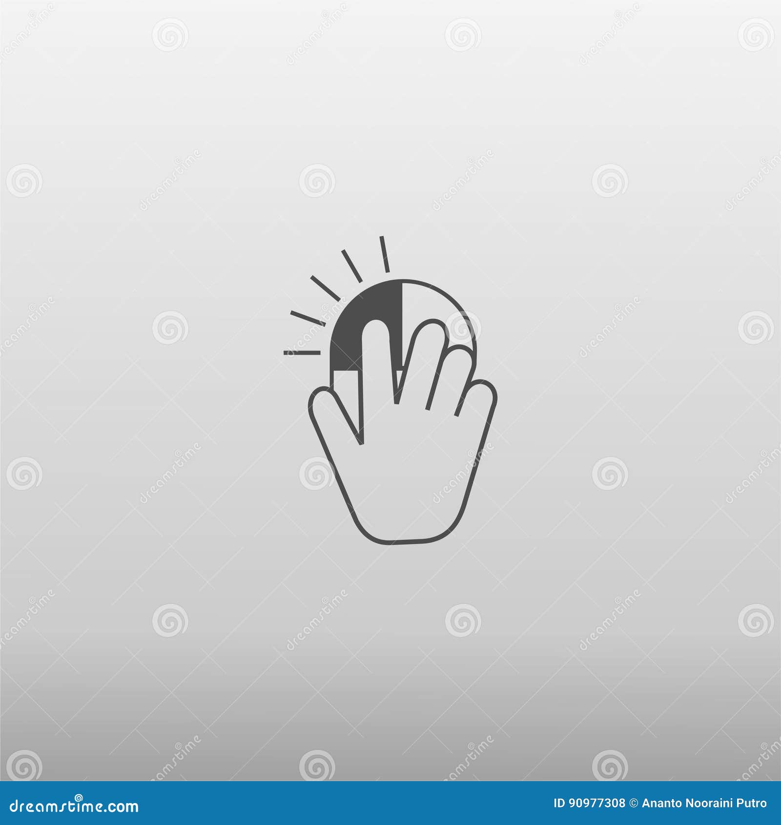 Left click icon stock illustration. Illustration of keyboard - 90977308