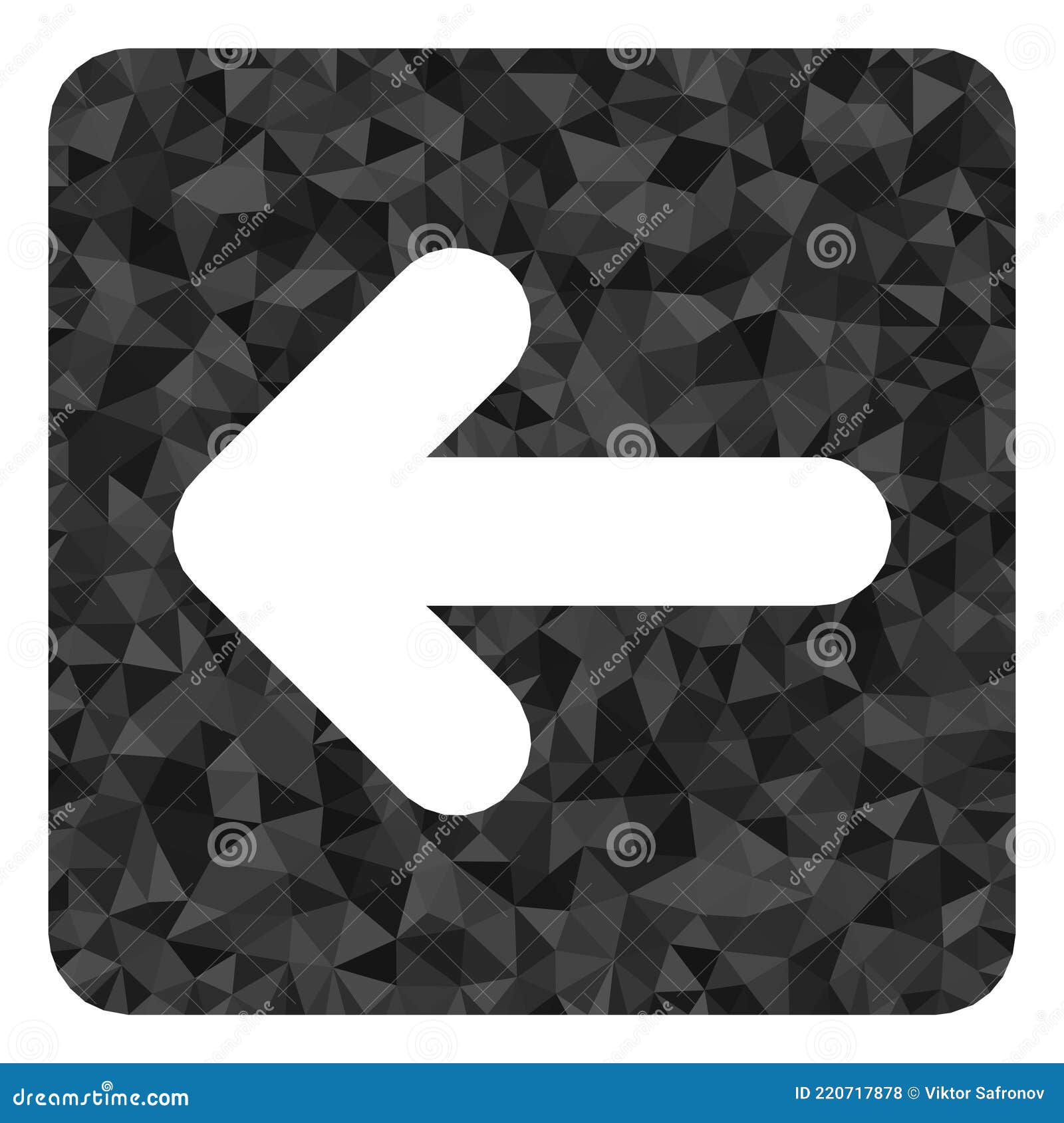 Left Cursor Polygonal Icon stock vector. Illustration of movement ...