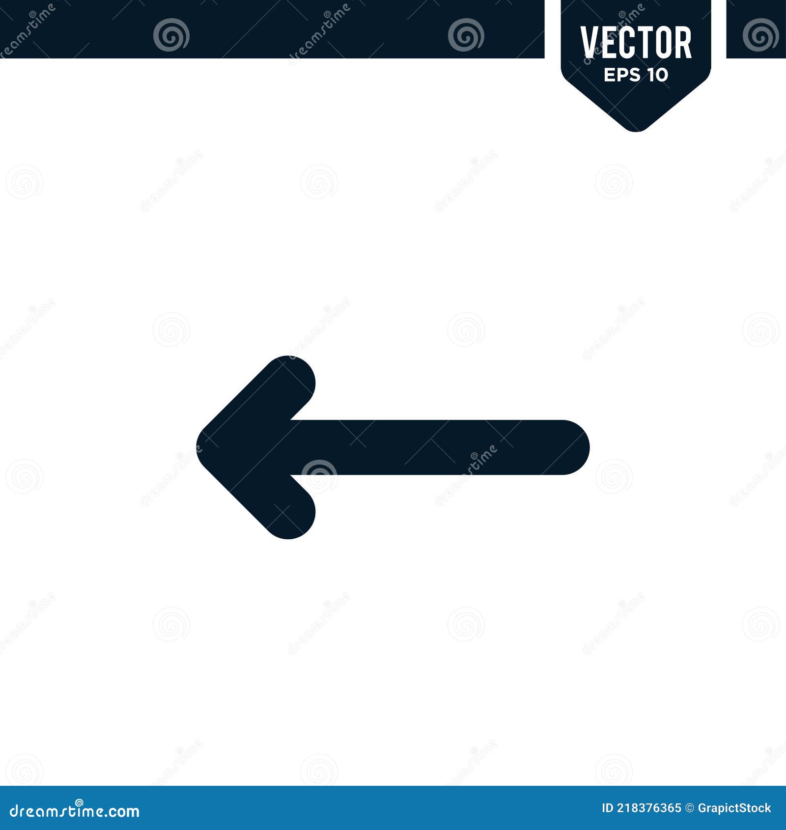 Left Direction Arrow Icon Collection in Solid Color or Glyph Style ...