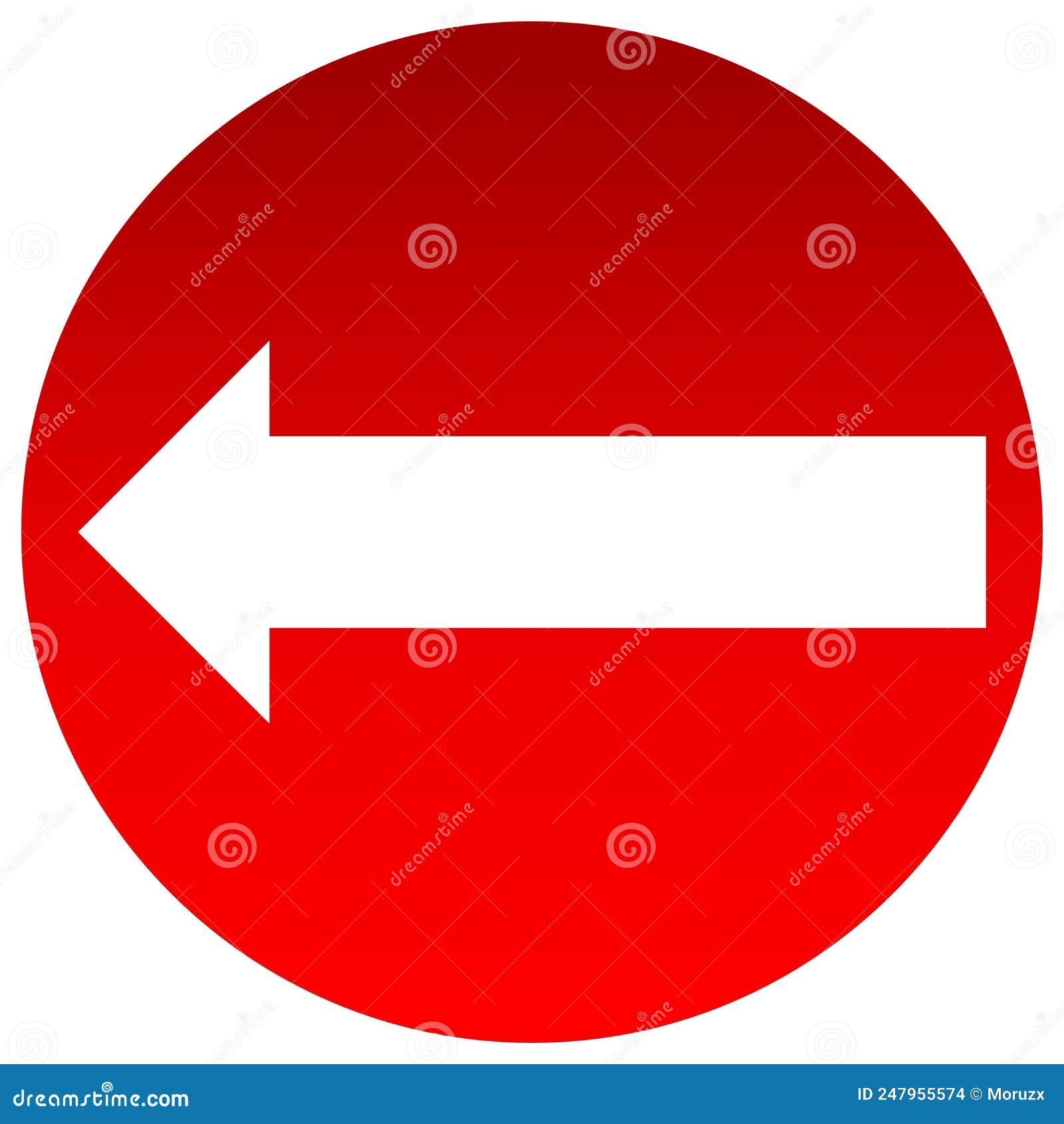 Left Direction Red Icon Isolated on White Stock Illustration ...