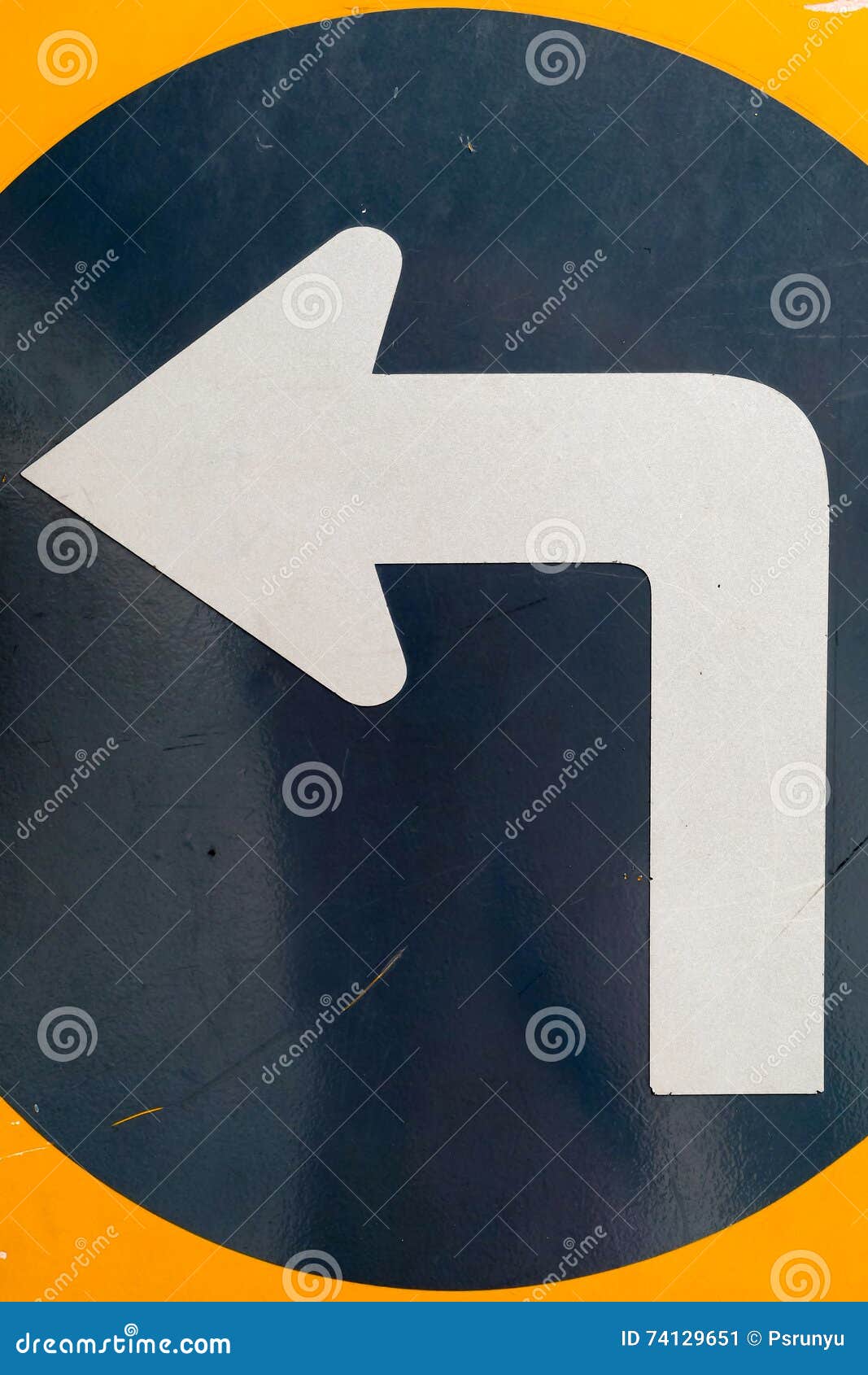 Left direction stock image. Image of signage, roadside - 74129651