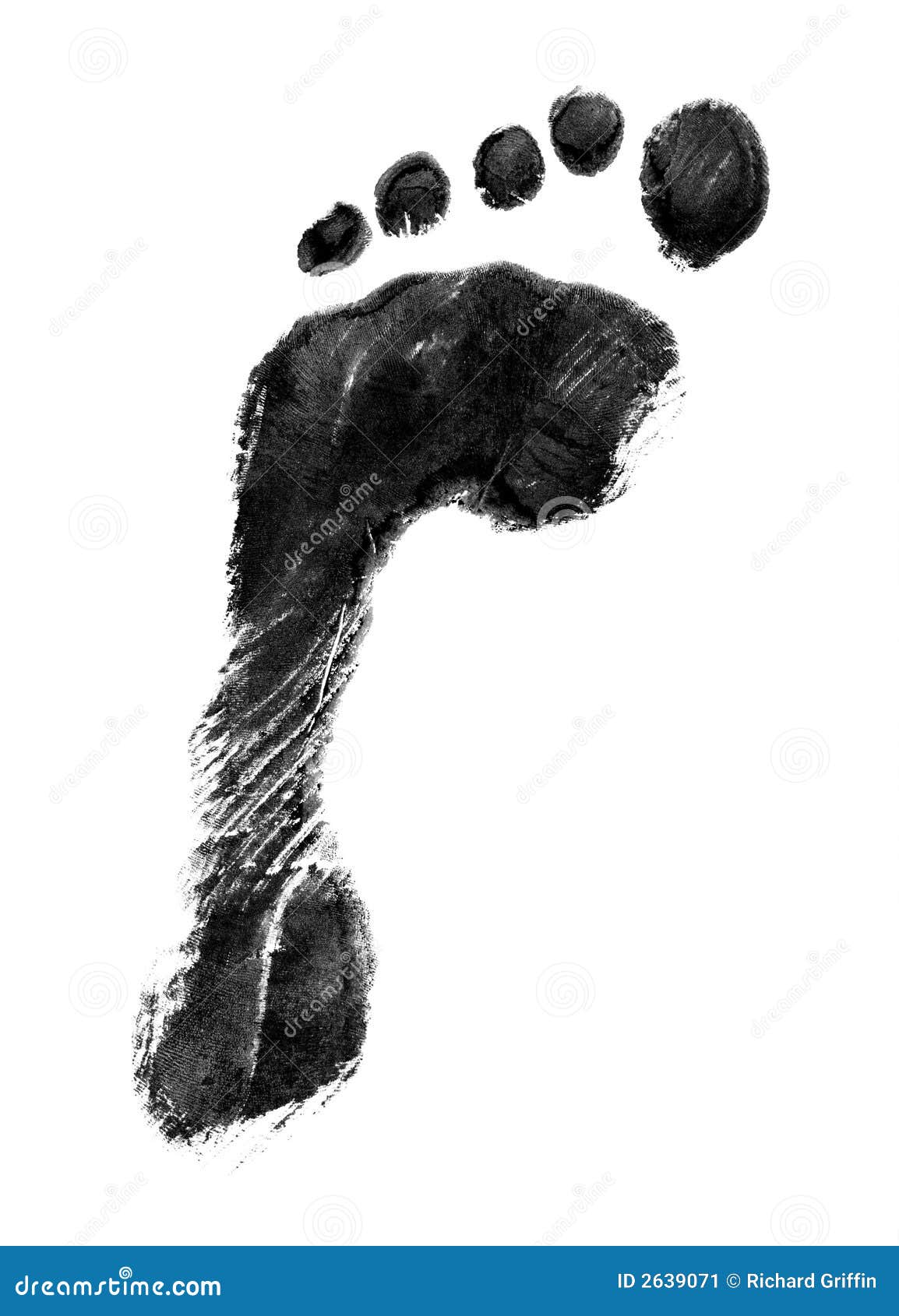 Left foot print stock image. Image of texture, footprint - 2639071