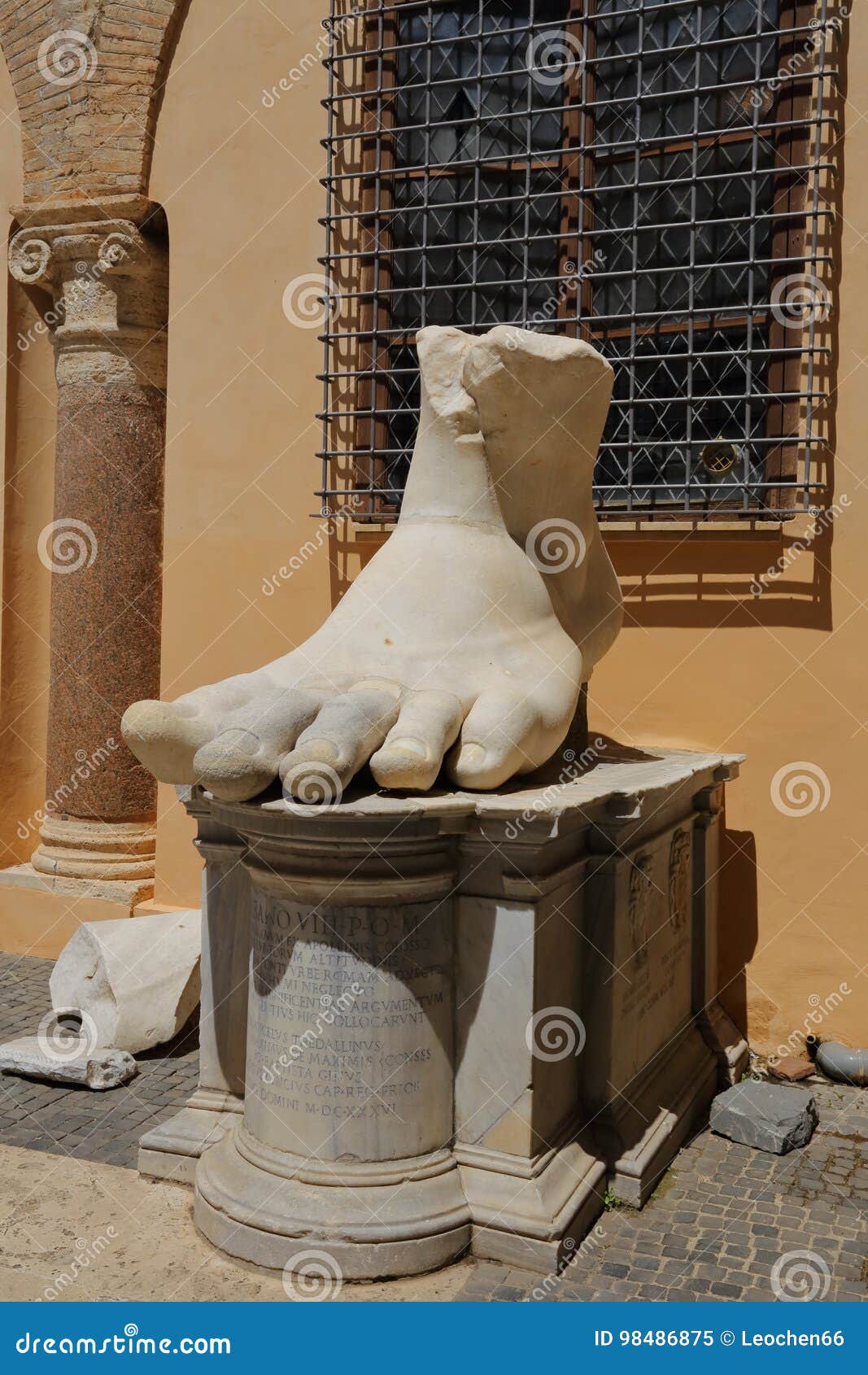 Left Foot of Roman Emperor Constantine, Rome Stock Image - Image of ...